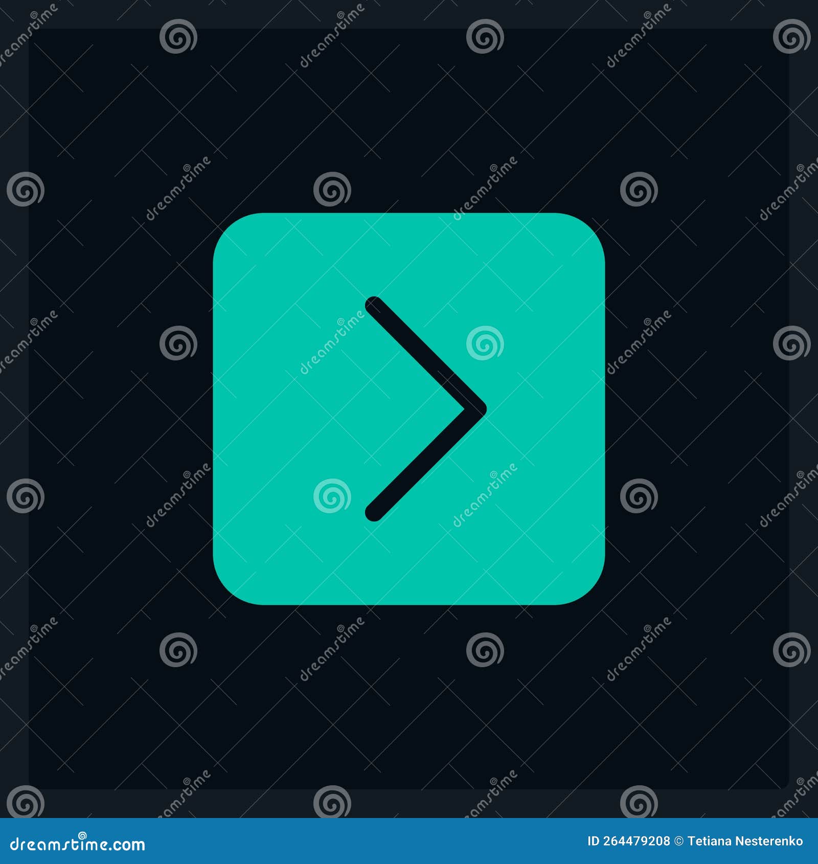 Active Forward Pointer UI Element Template Stock Vector - Illustration of icon, active: 264479208