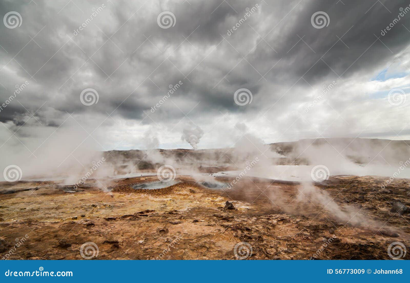 Active Geothermal Area stock image. Image of boil, area - 56773009