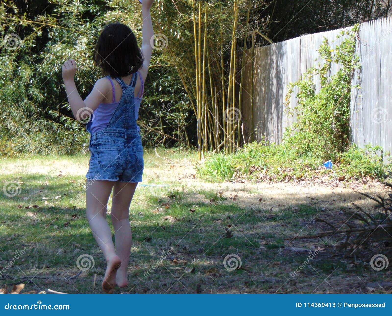 Active Girl Excited for Spring Stock Image - Image of happiness ...