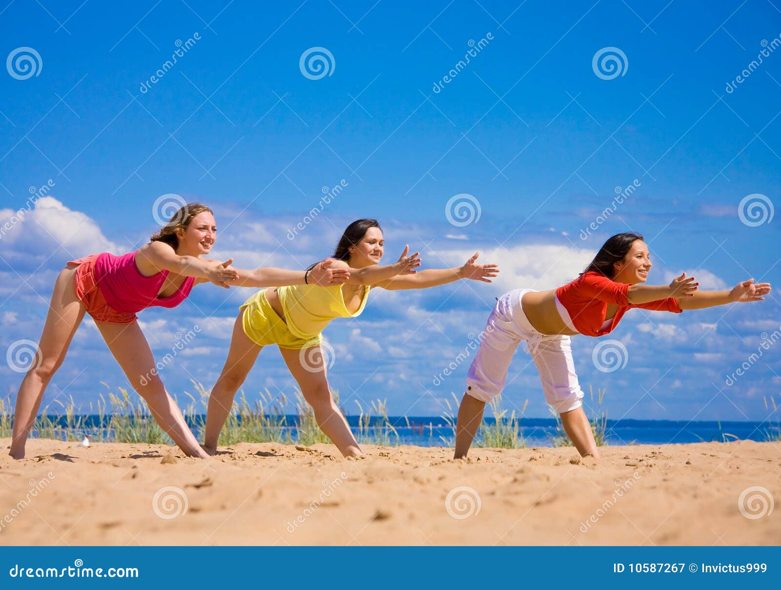 Active girls stock image. Image of nature, happiness - 10587267