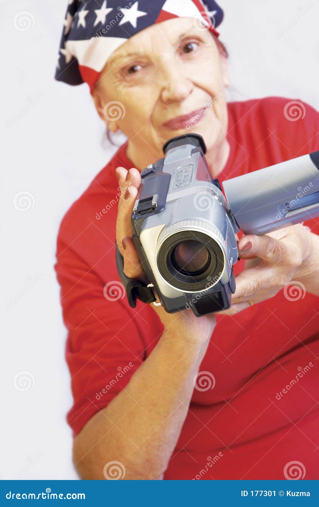 Active Grandmama with Camera Stock Image - Image of life, woman: 177301