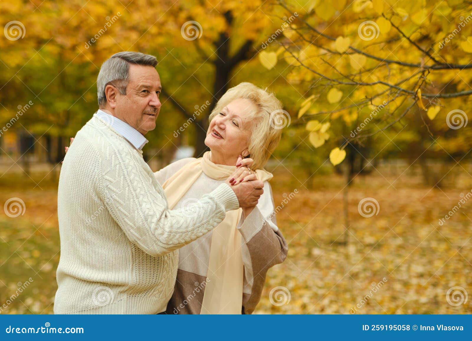 Active Seniors on a Walk in Autumn Forest Stock Photo - Image of ...