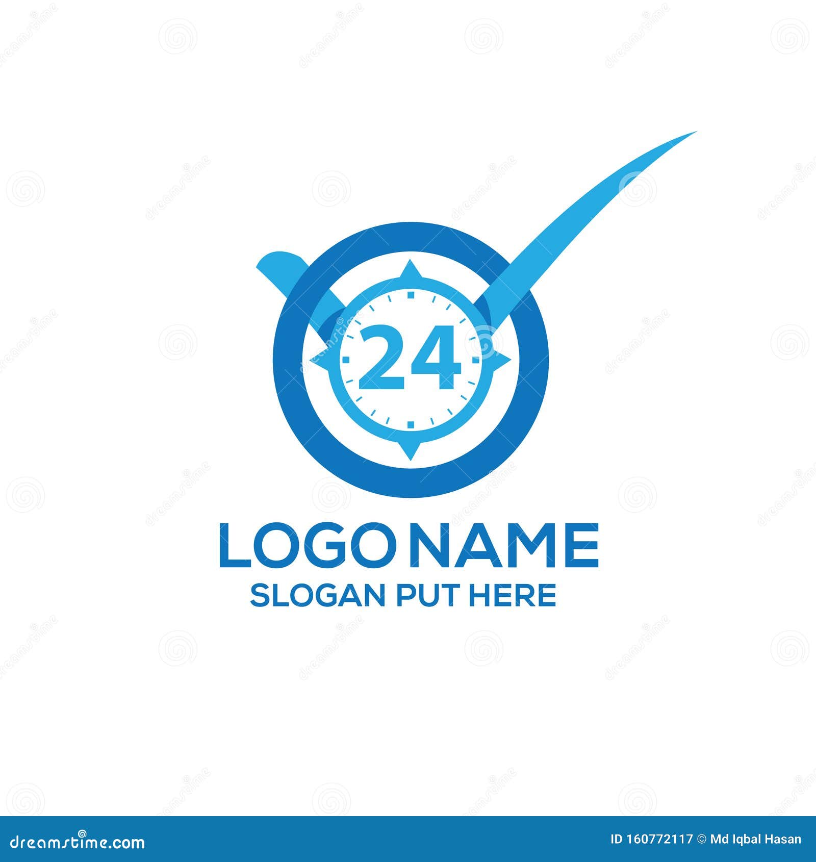 Active 24 Hours Logo/identity Design Template Stock Vector ...