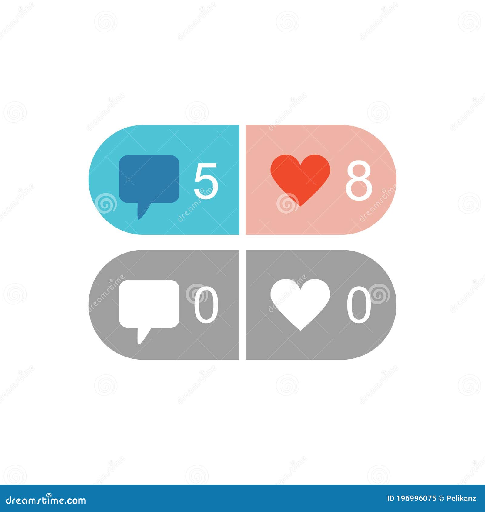 Active And Inactive Options UI Elements Kit Cartoon Vector ... Active And Inactive Options UI Elements Kit Cartoon Vector ...