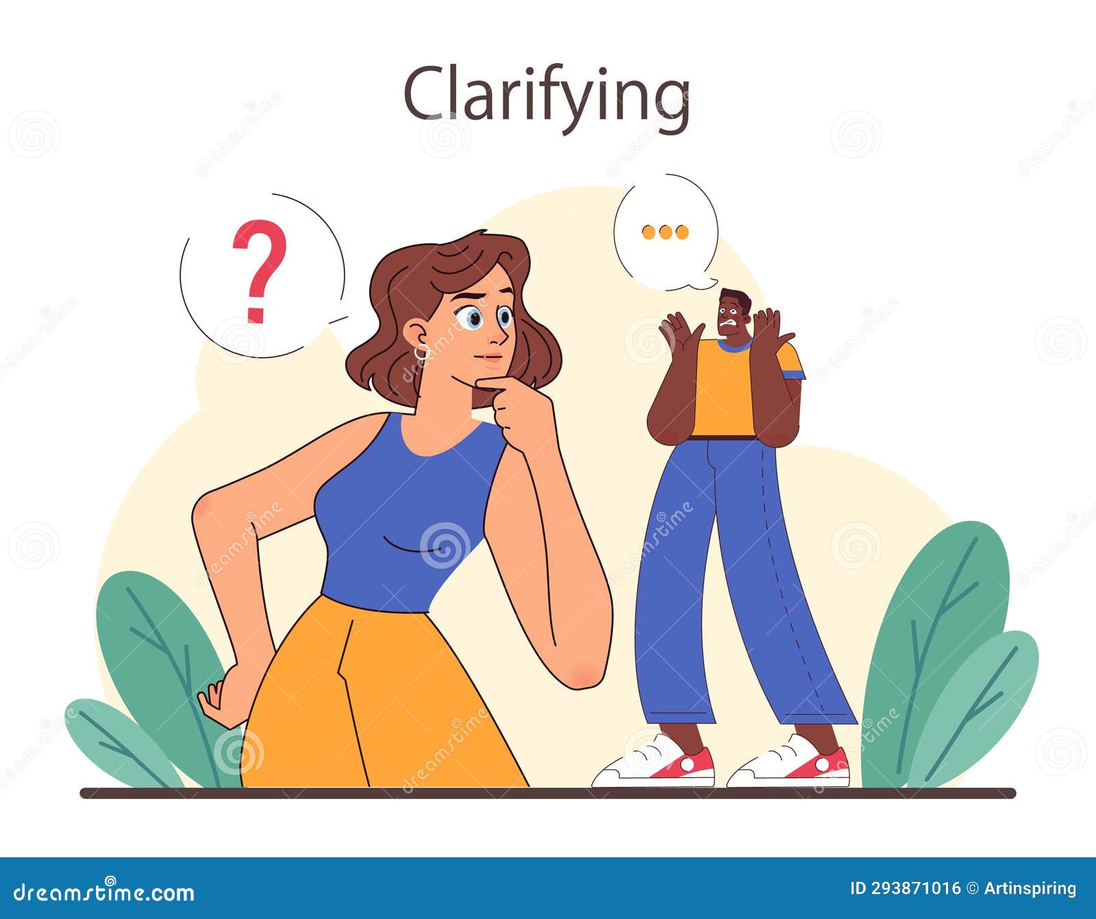 Active Listening Skill. Attentive Business Character or Employee Soft ...