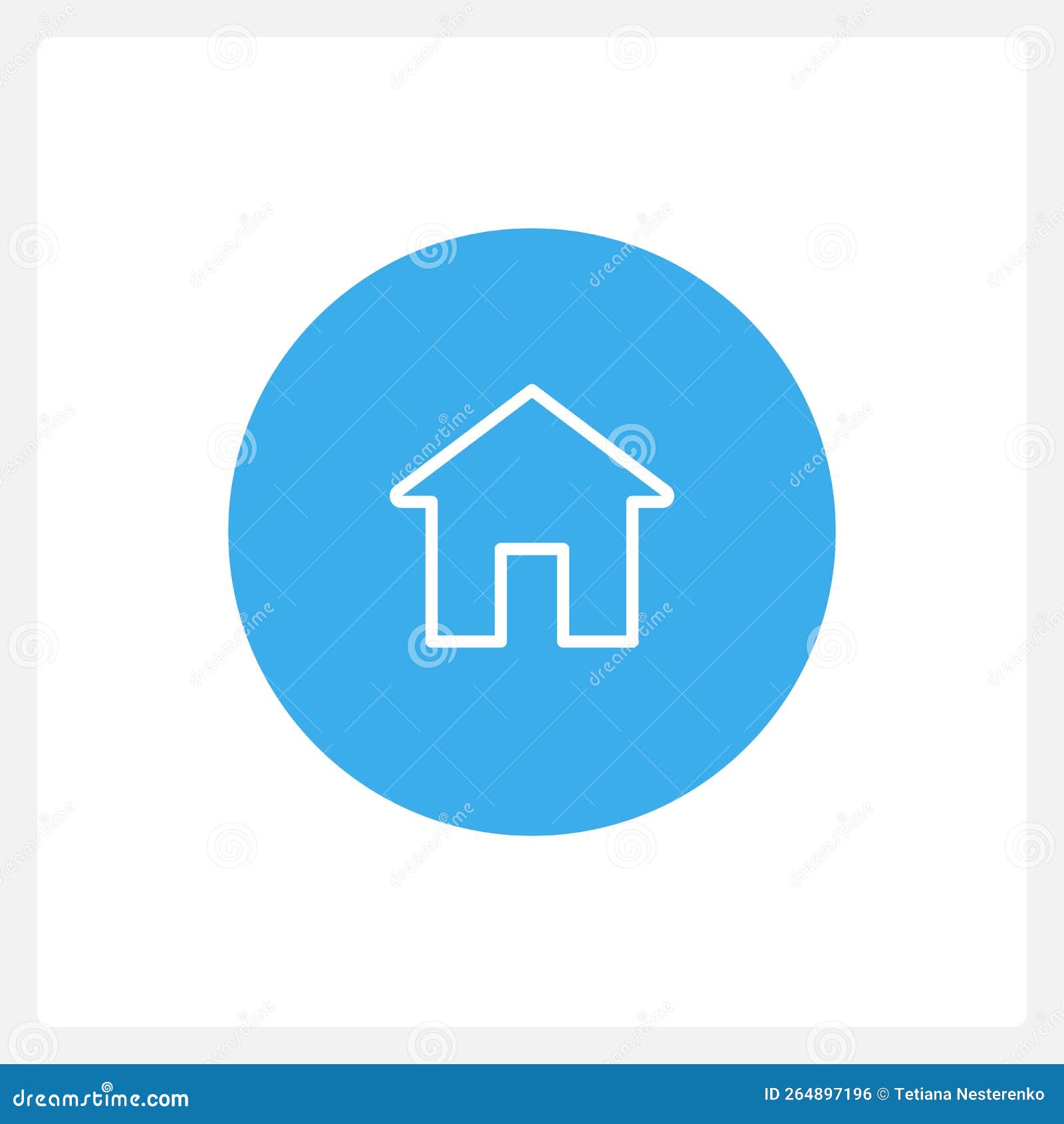 Active Mainpage Button Ui Element Template Stock Vector Illustration