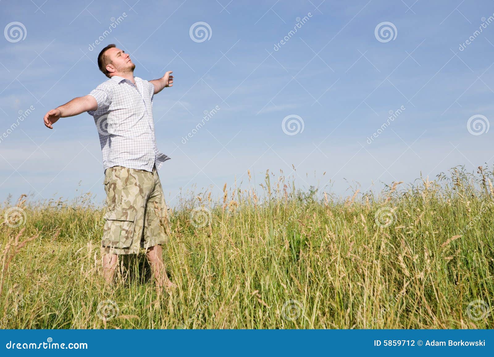 Active man stock photo. Image of outdoor, meadow, health - 5859712