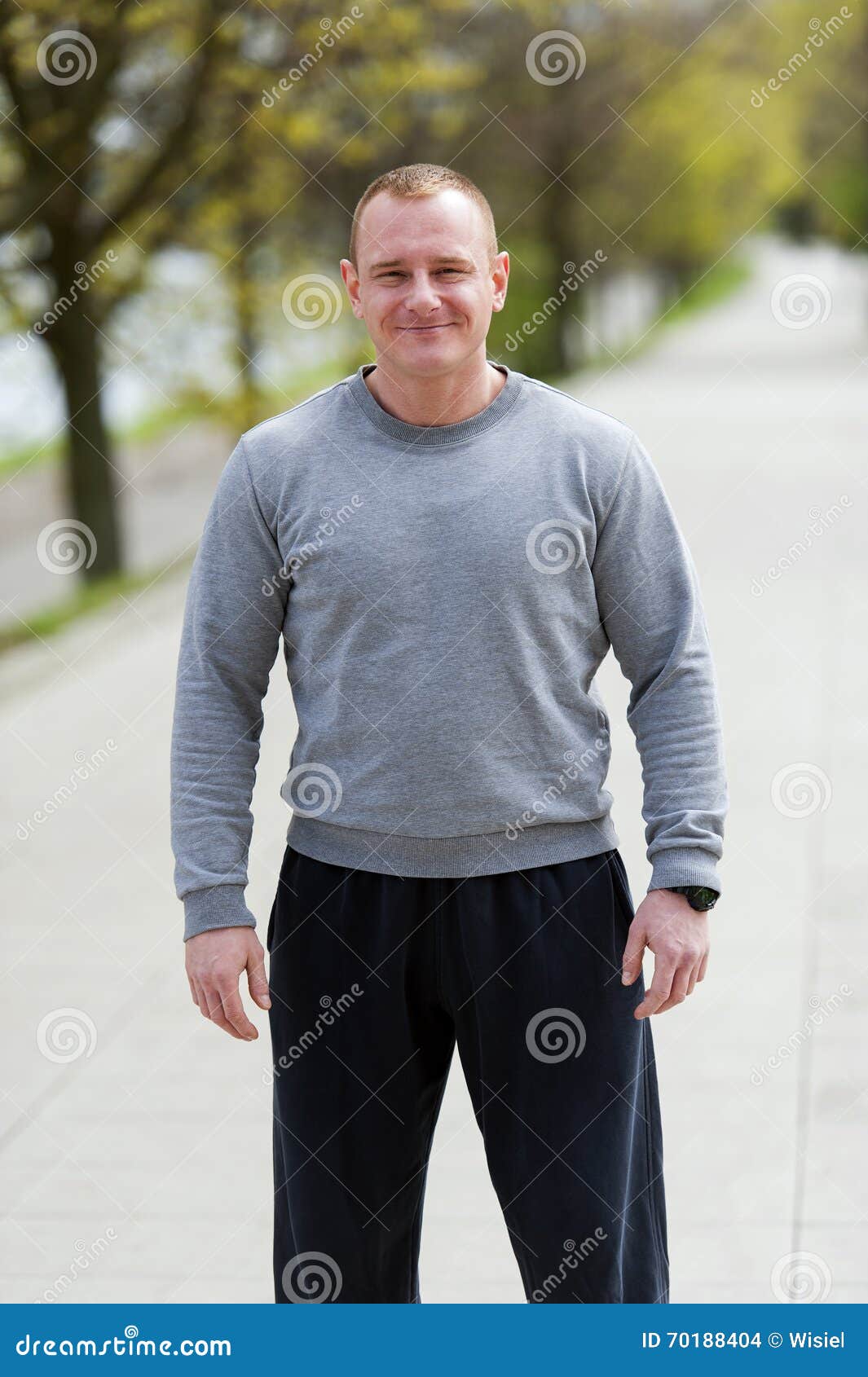 Active Man with Athletic Body, Exercise Outdoore in Park. Fit Look ...