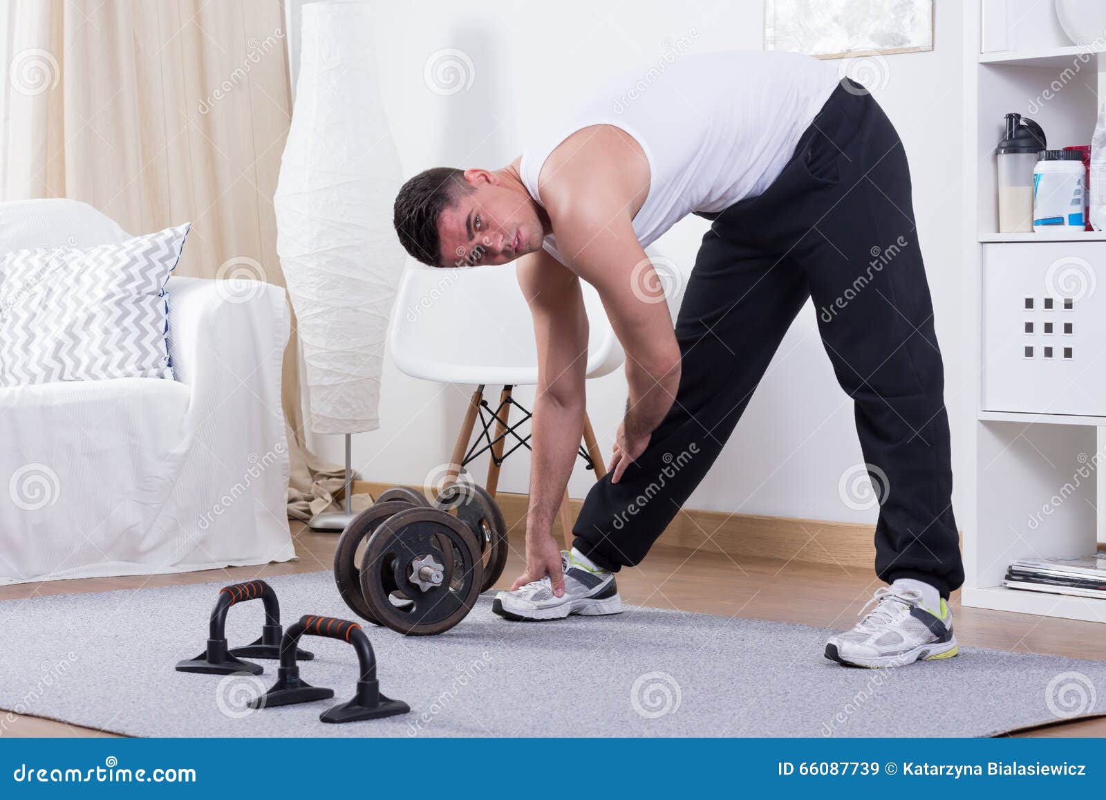 Active man do exercise stock image. Image of strong, handsome - 66087739