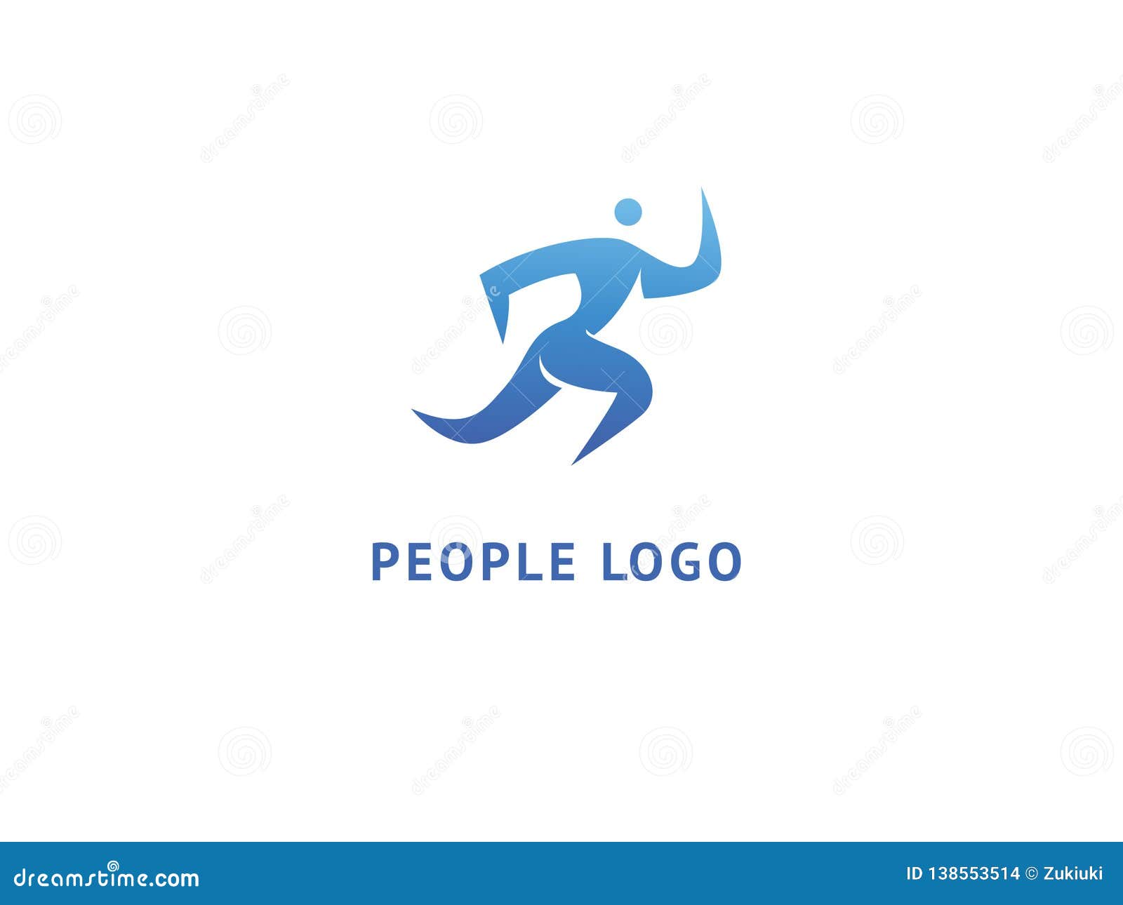 Active Man Icon. Vector Flat Modern Logotype Design Speech Bubble and ...