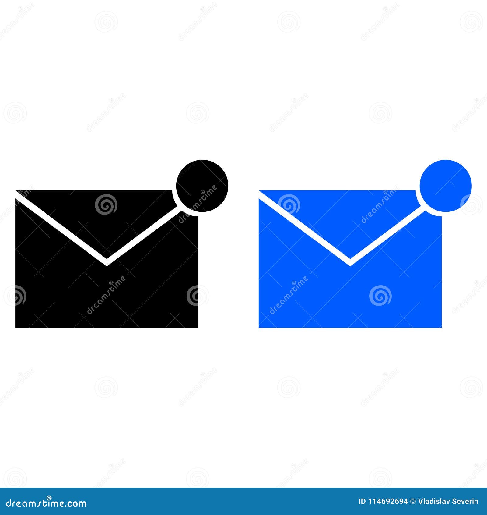 Active message icon stock illustration. Illustration of blue - 114692694