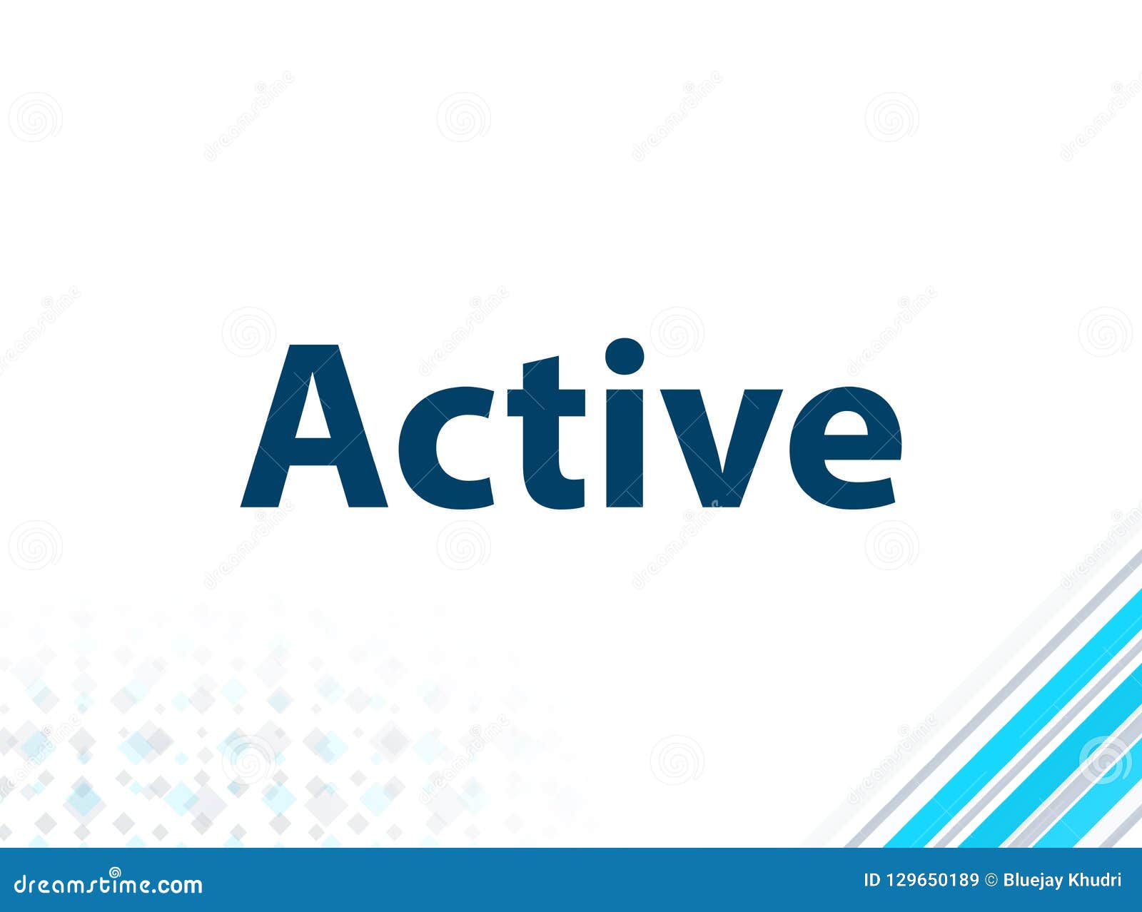 Active Modern Flat Design Blue Abstract Background Stock Illustration ...