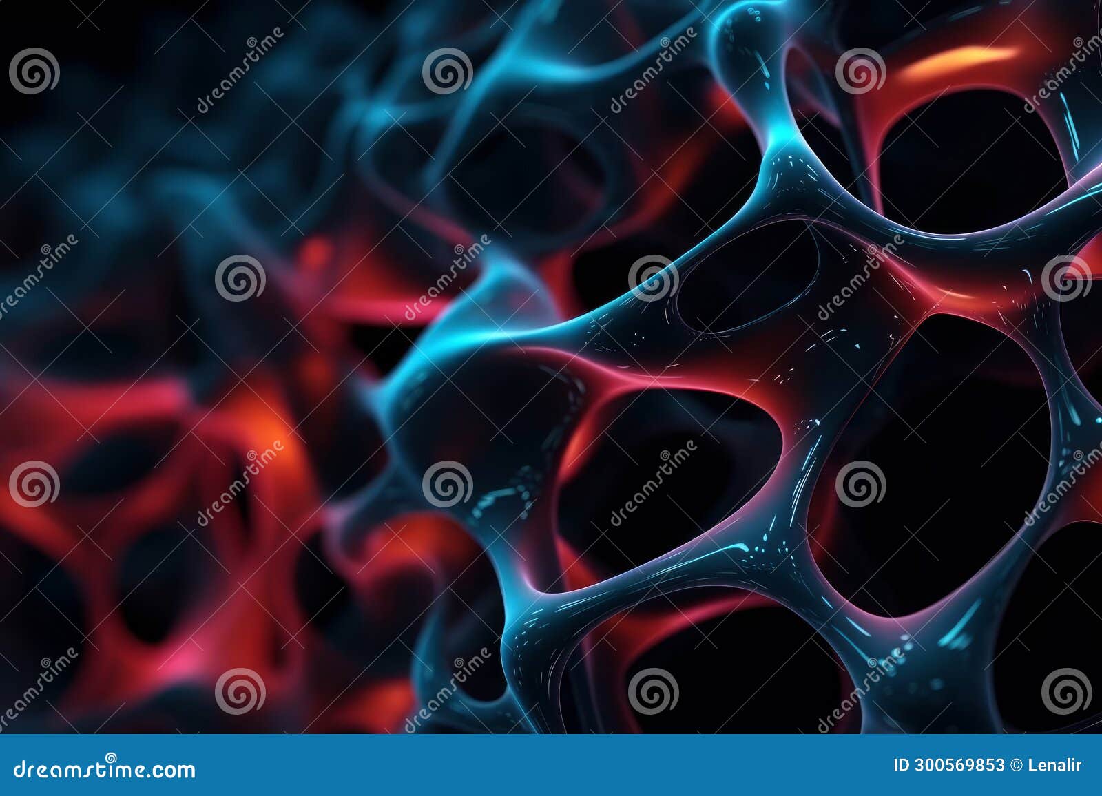 Active Molecules of Compound Substance Stock Image - Image of research ...