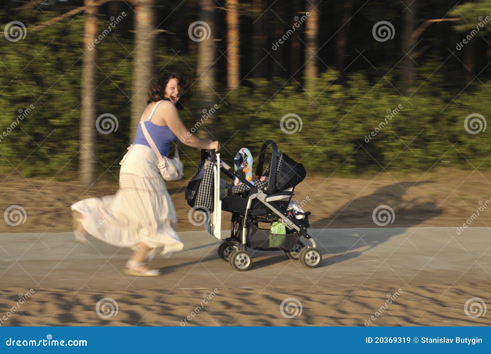 Active mother stock image. Image of mother, walk, active - 20369319