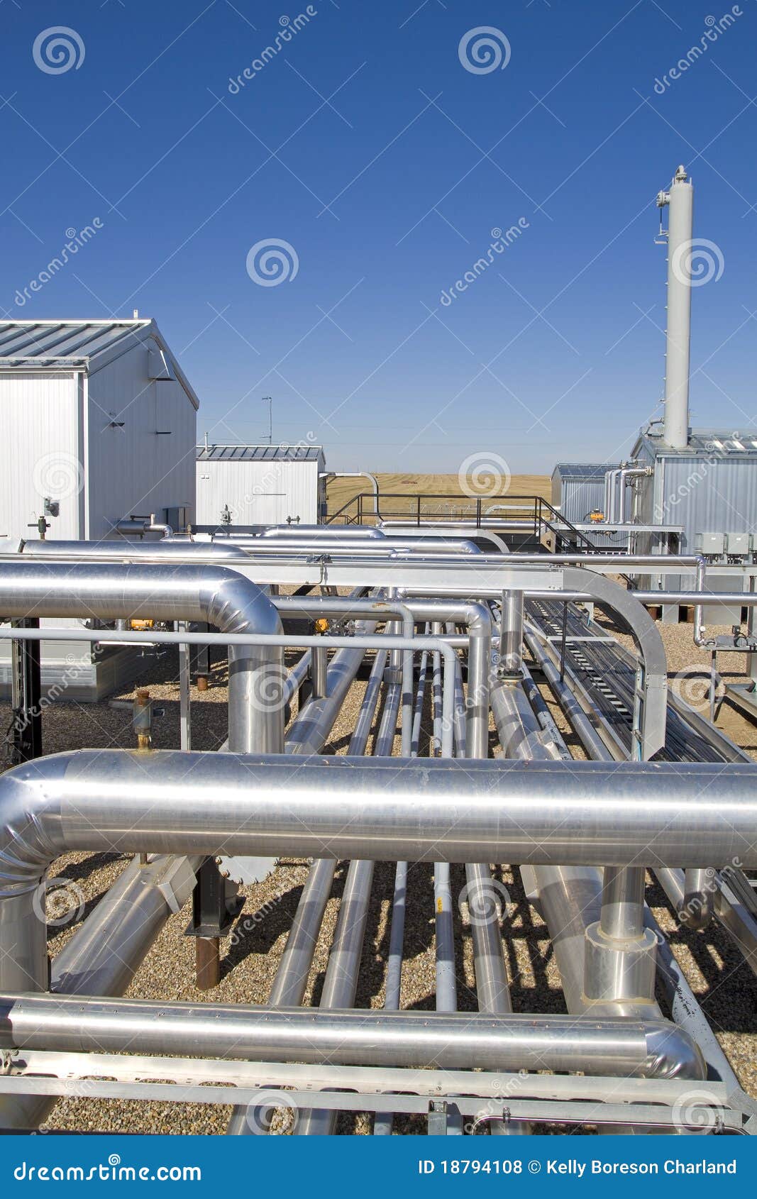 Active Natural Gas Compressor Stock Photo - Image of compressor, pipes ...