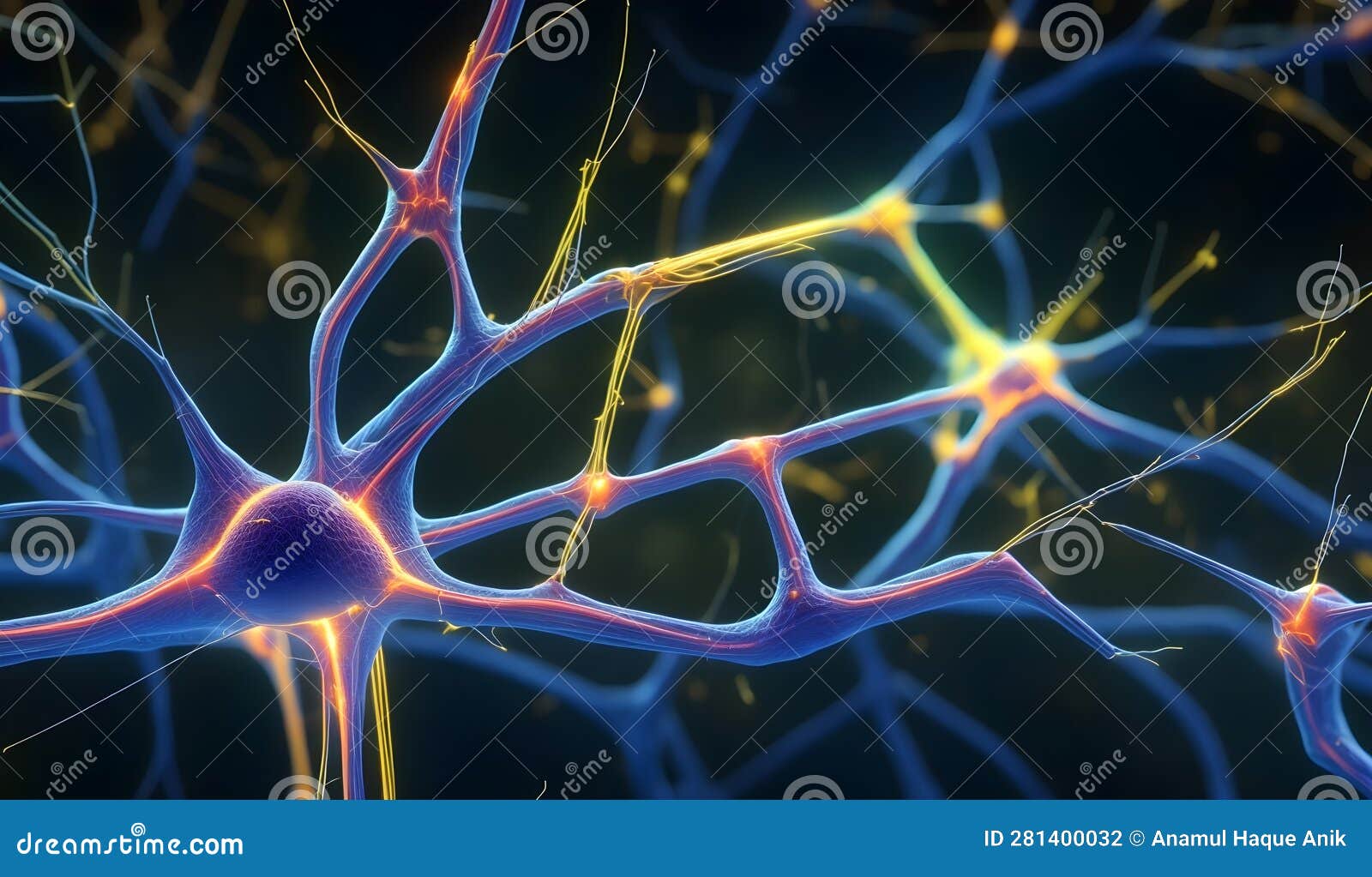 Active Nerve Cell in Human Neural System Stock Illustration ...