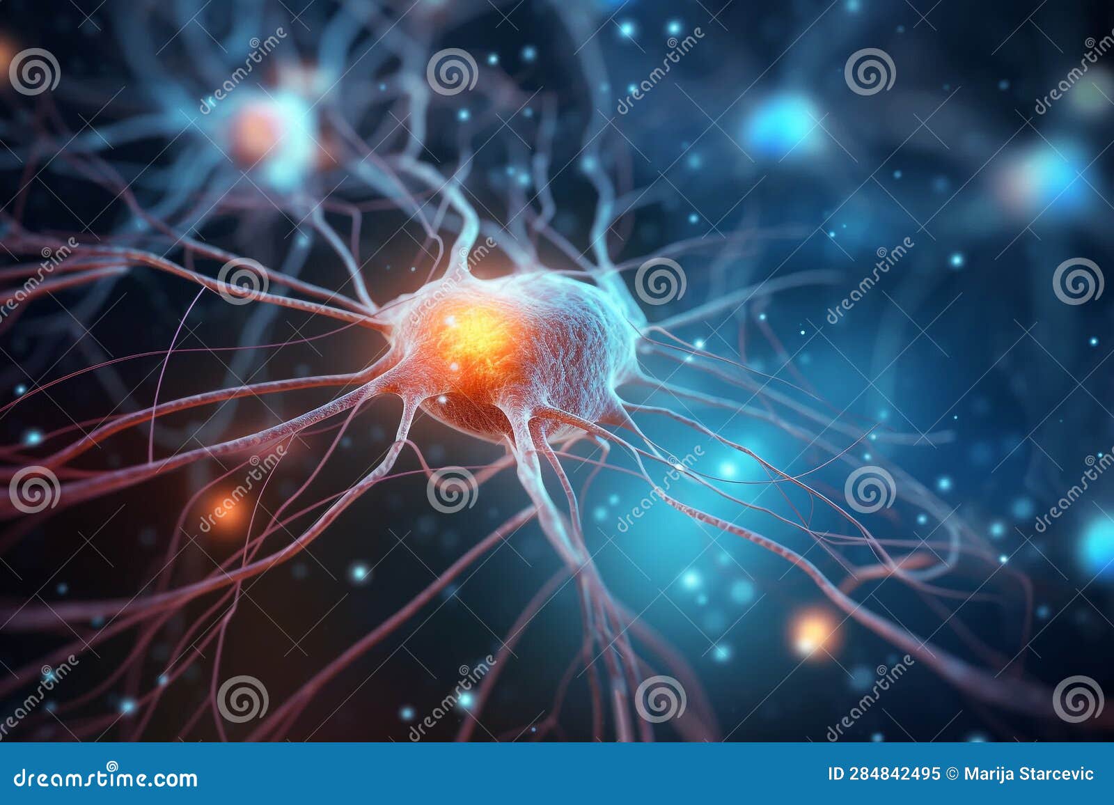 Active Nerve Cells.Human Brain Stimulation or Activity with Neuron ... Active Nerve Cells.Human Brain Stimulation or Activity with Neuron ...