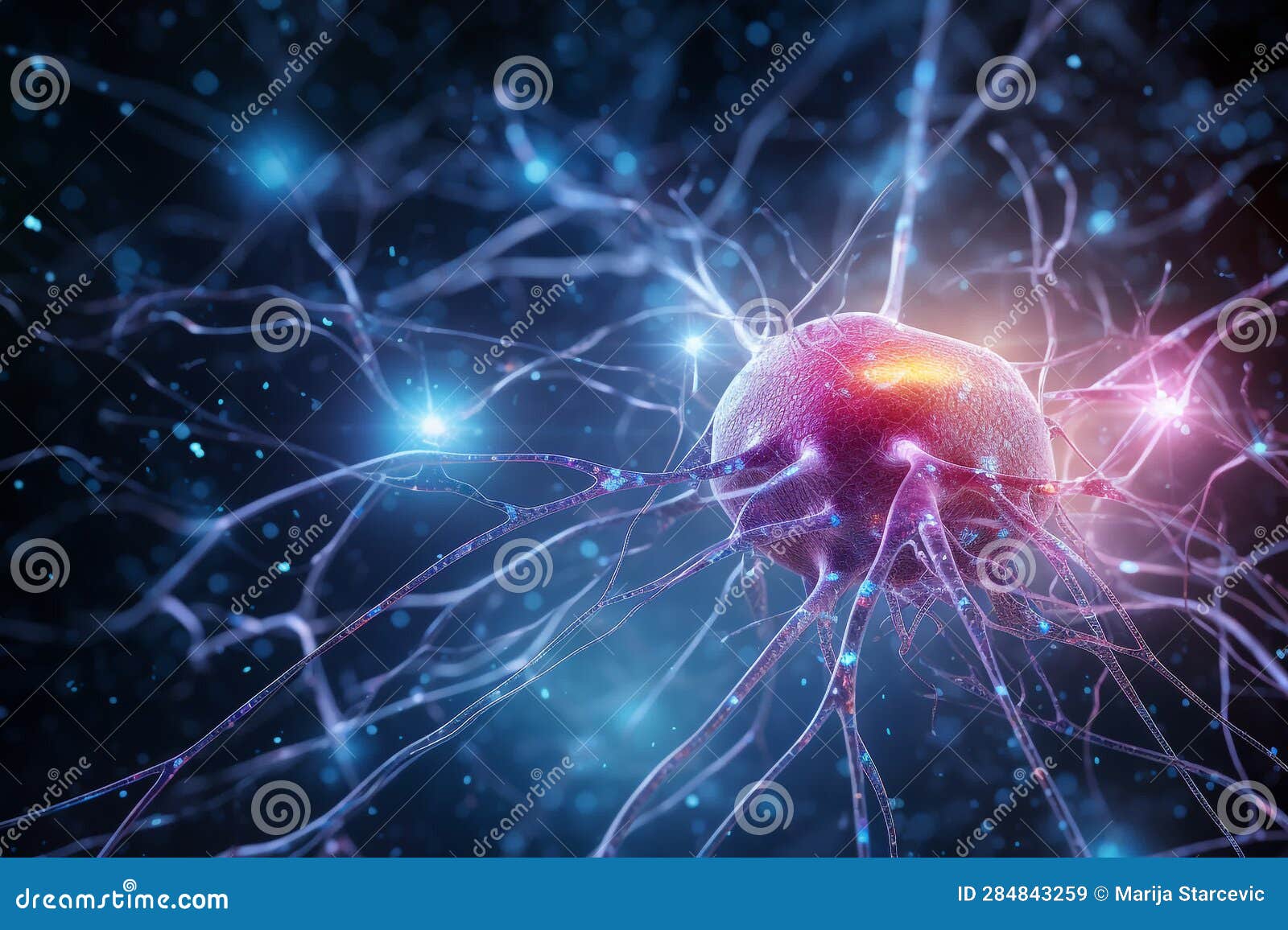 Active Nerve Cells.Human Brain Stimulation or Activity with Neuron ... Active Nerve Cells.Human Brain Stimulation or Activity with Neuron ...
