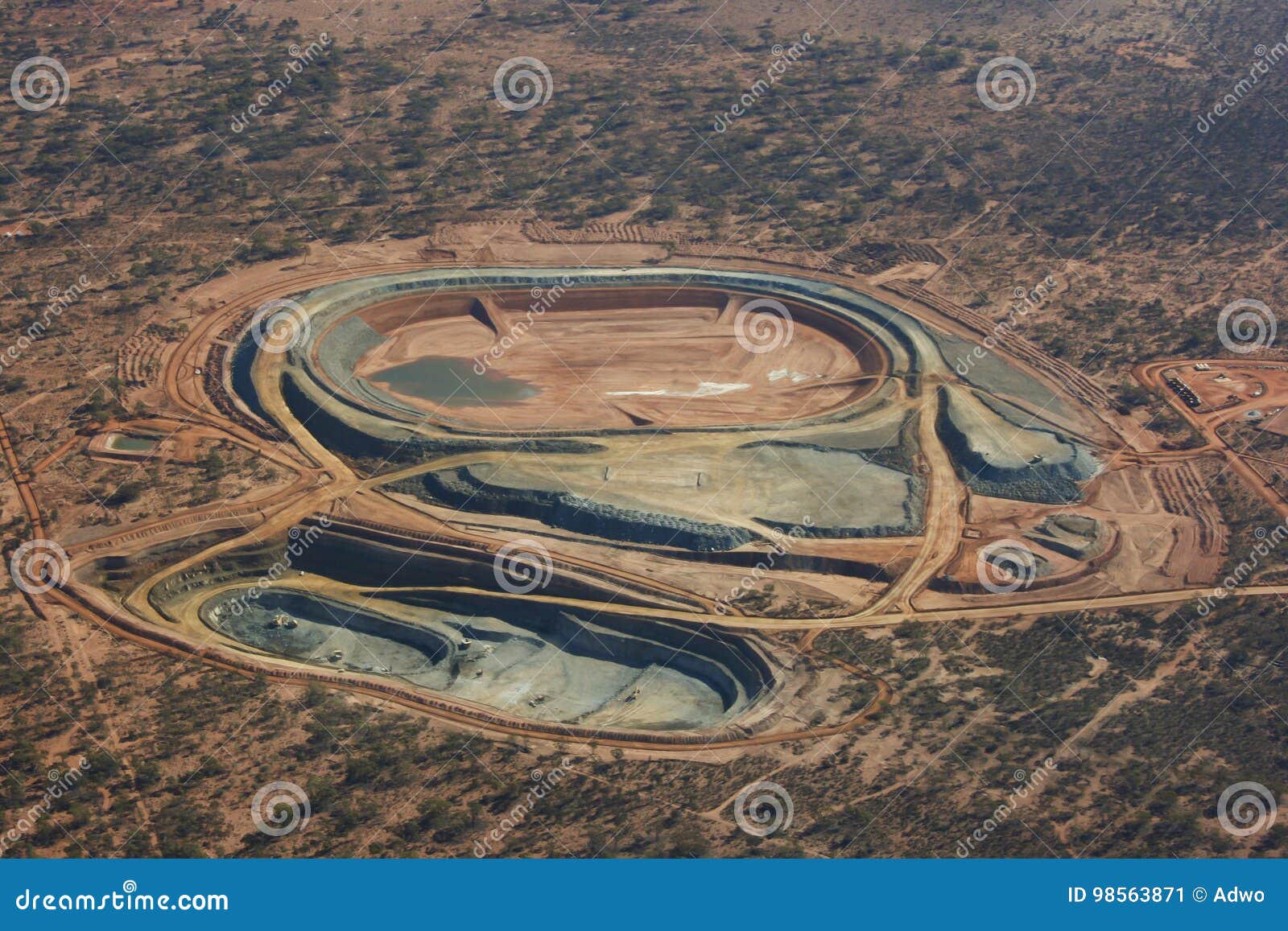Active Open Pit stock image. Image of exploration, outside - 98563871