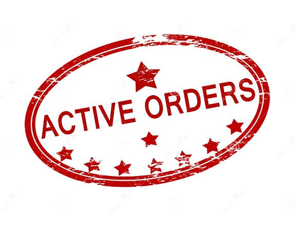 Active orders stock illustration. Illustration of grunge - 92107699