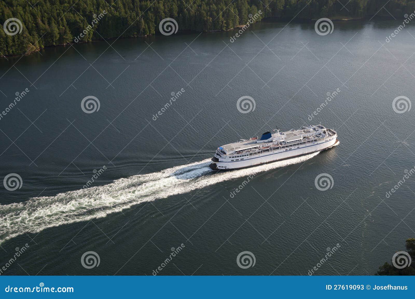 Active Pass, Gulf Islands, Canada Stock Image - Image of ship, forest ...