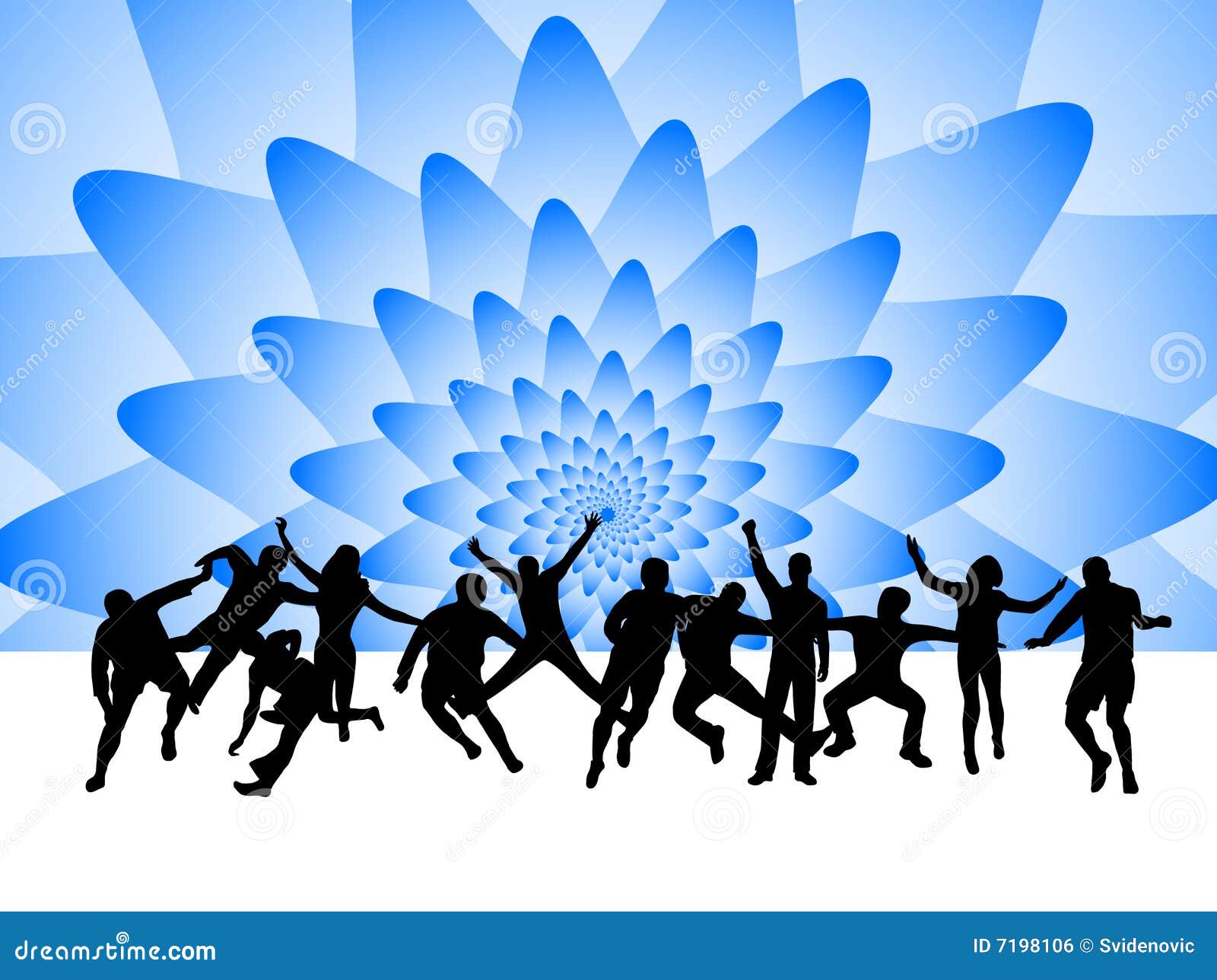 Active people stock vector. Illustration of girl, decoration - 7198106