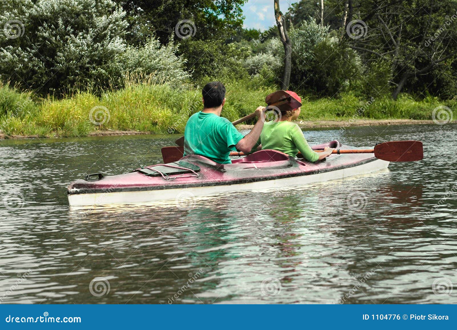 Active people in kayak stock photo. Image of magenta, canoing - 1104776