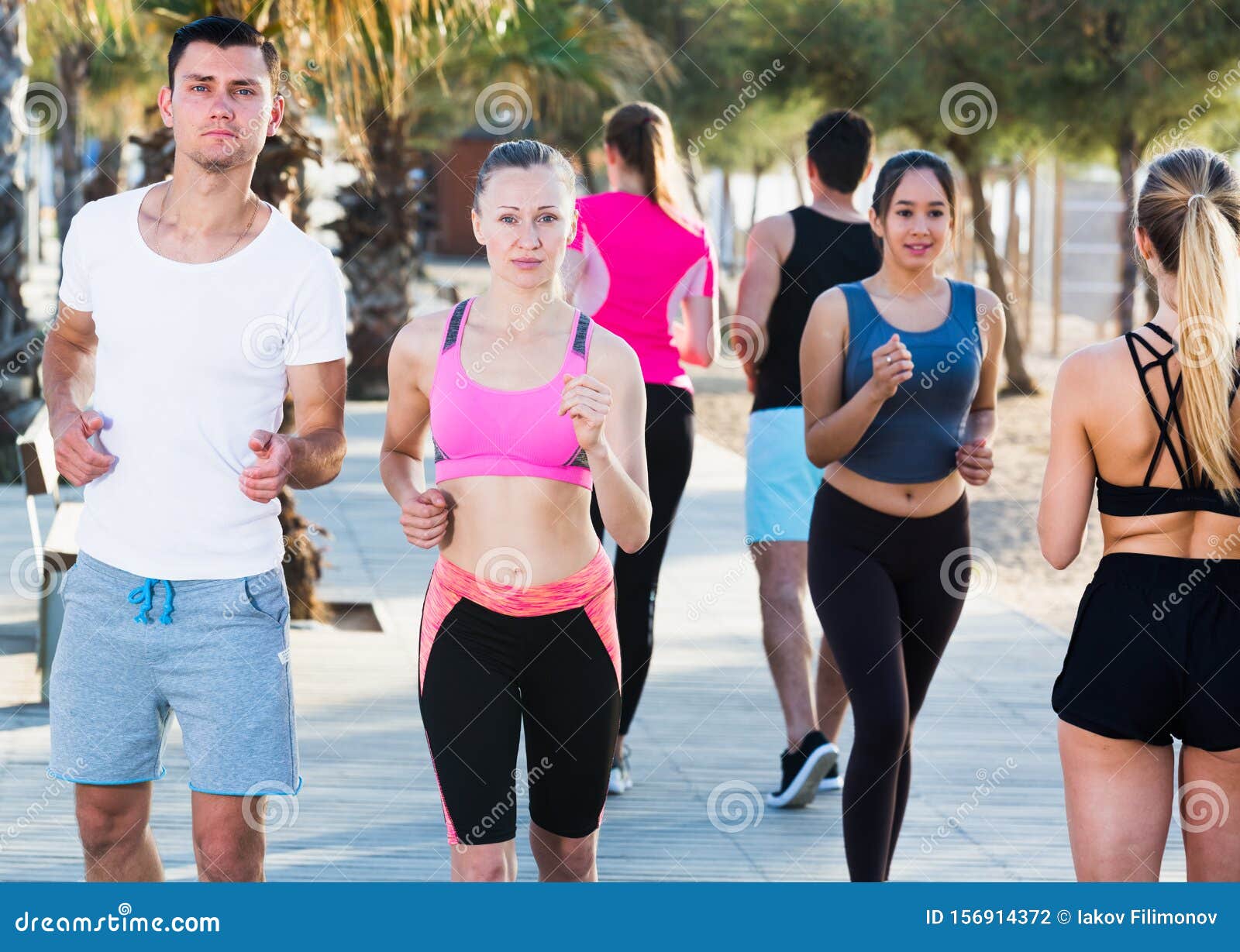 Active People during Running Training Stock Photo - Image of active ...