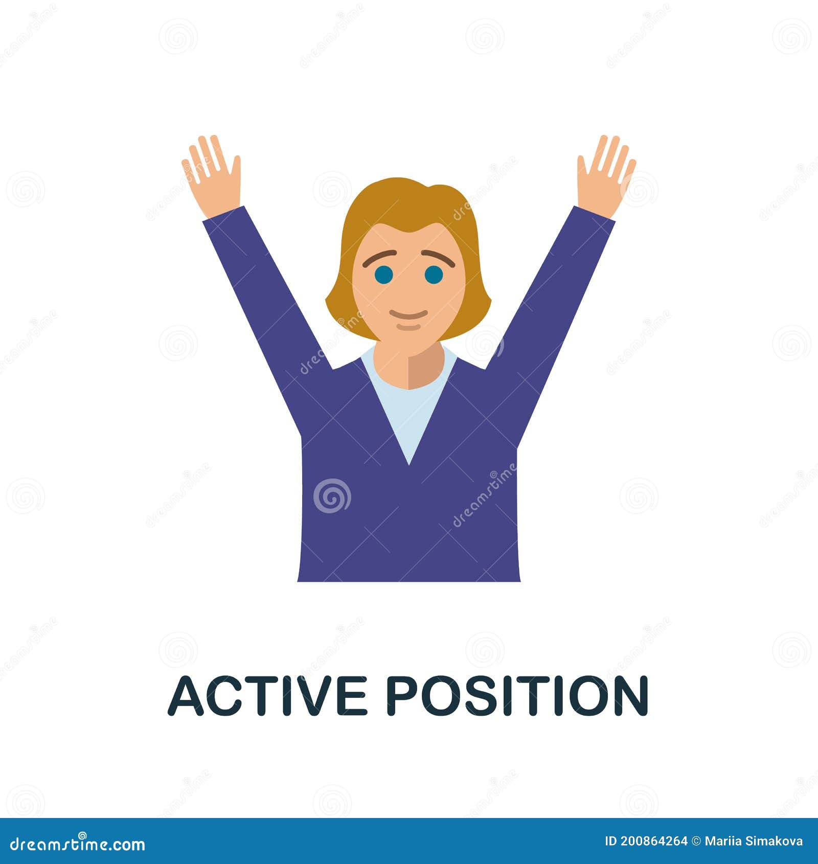 Active Position Icon. Monochrome Simple Sign From Critical Thinking ...