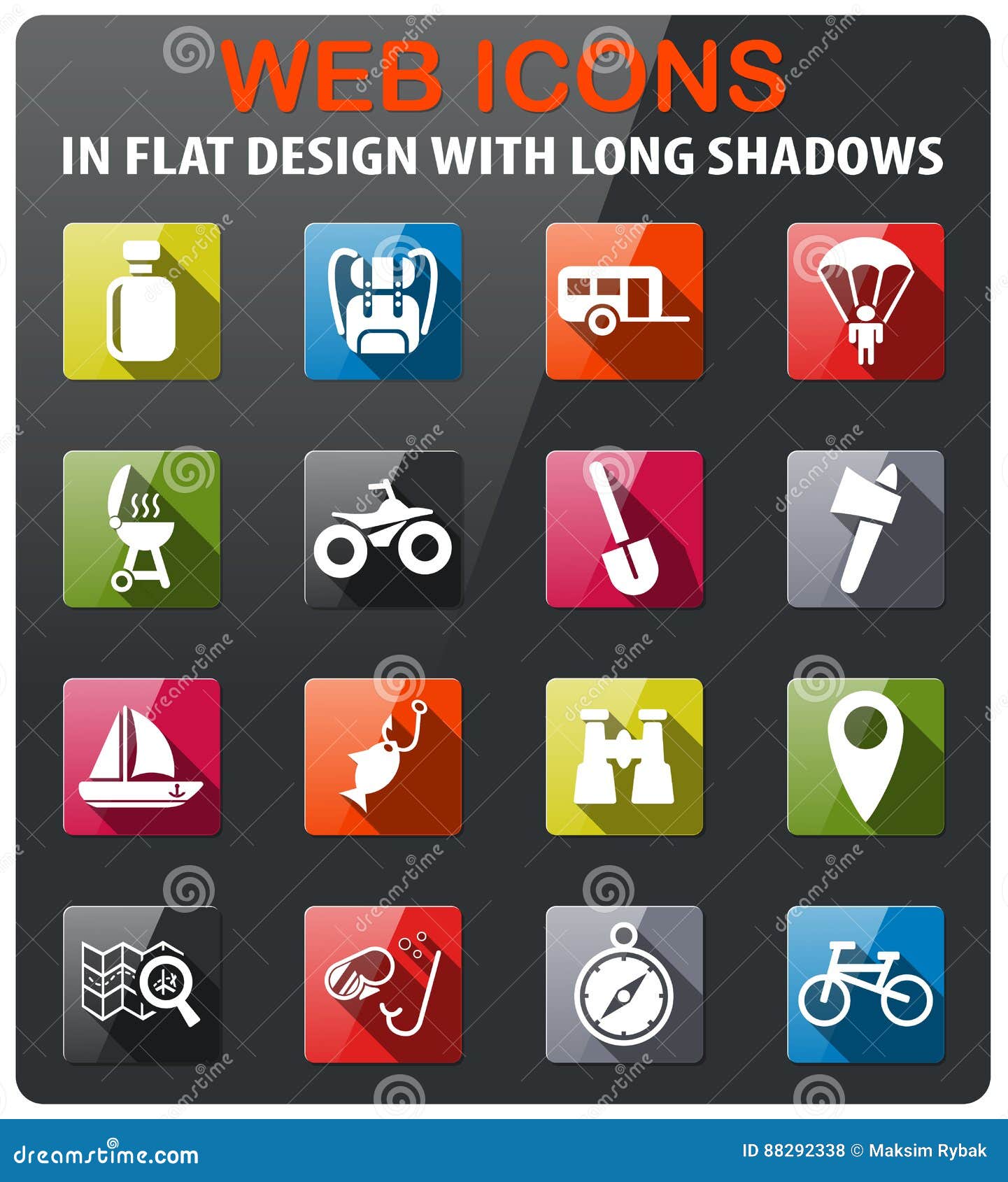 Active recreation icon set stock illustration. Illustration of icon ...