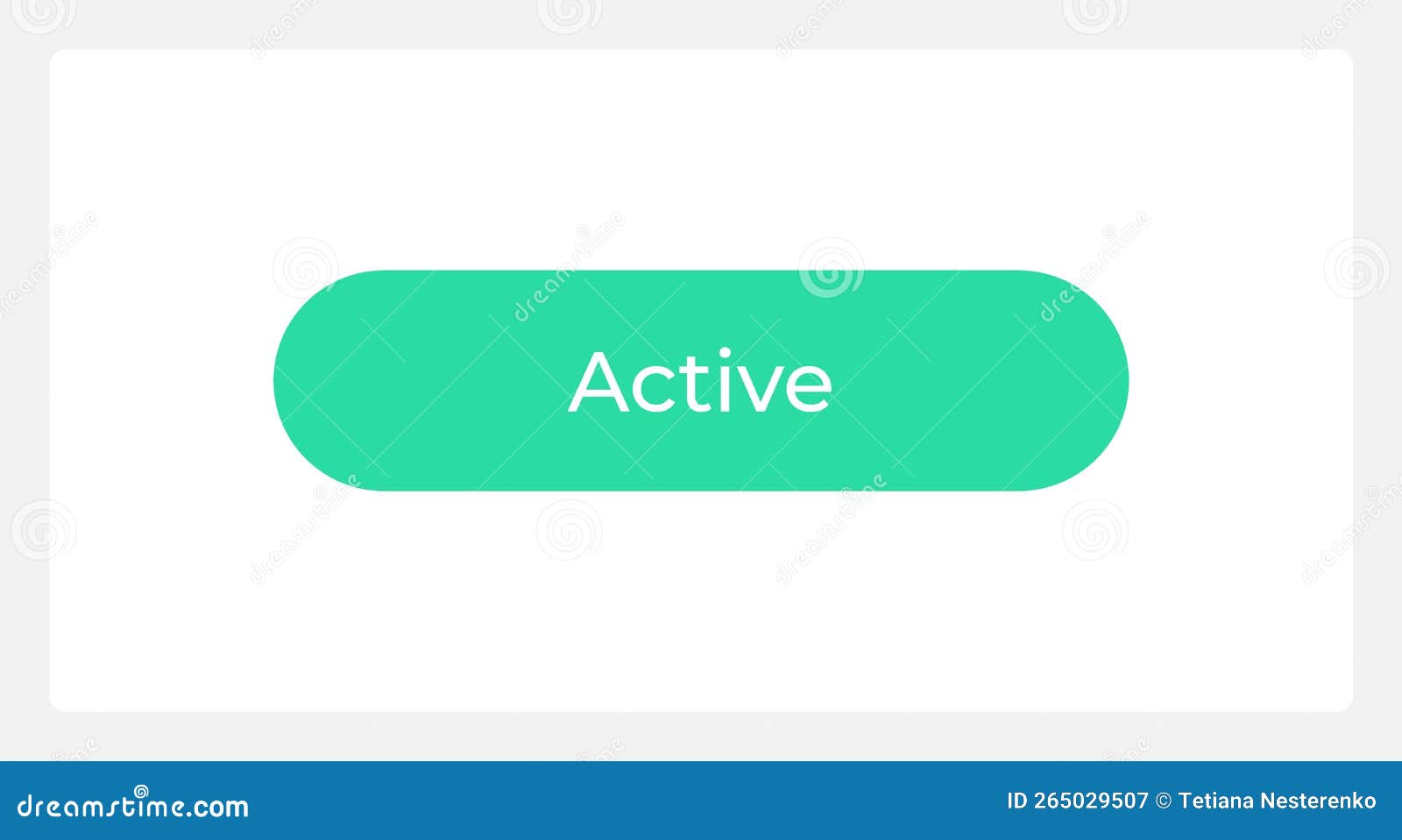 Active Register Button UI Element Template Stock Vector - Illustration of mode, business: 265029507