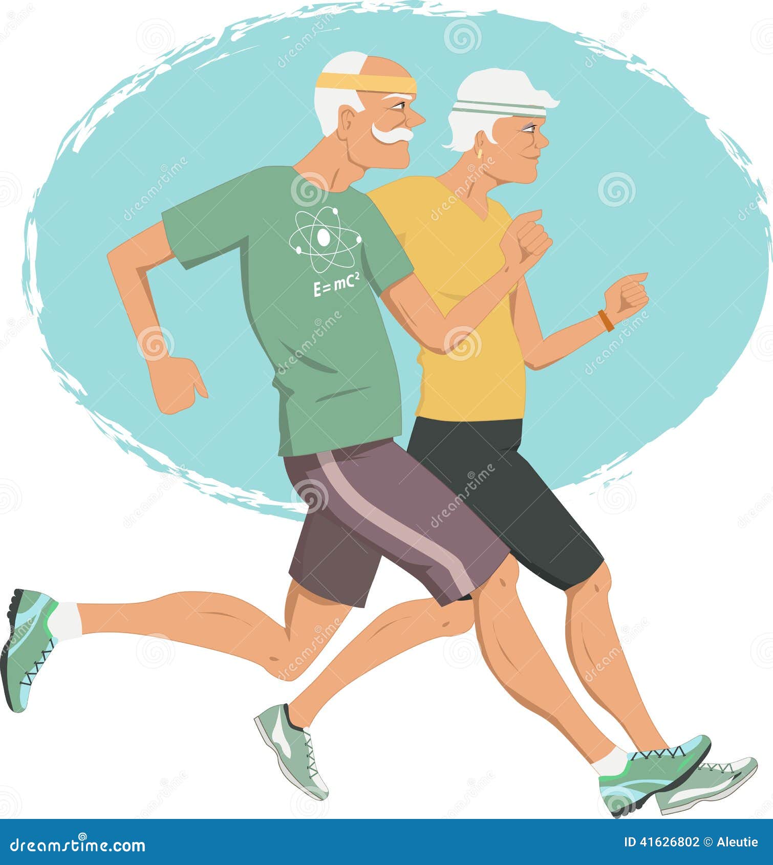 Active retirement stock vector. Illustration of jogging - 41626802