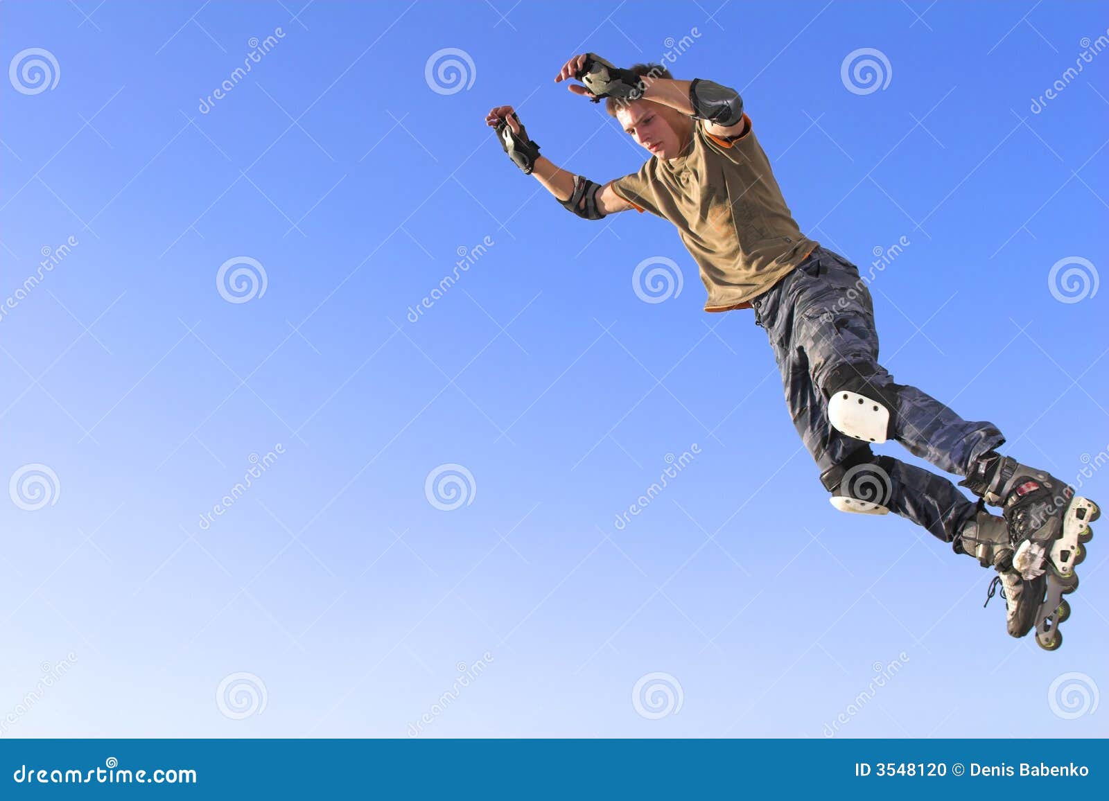 Active roller boy jumping stock photo. Image of foot, ride - 3548120