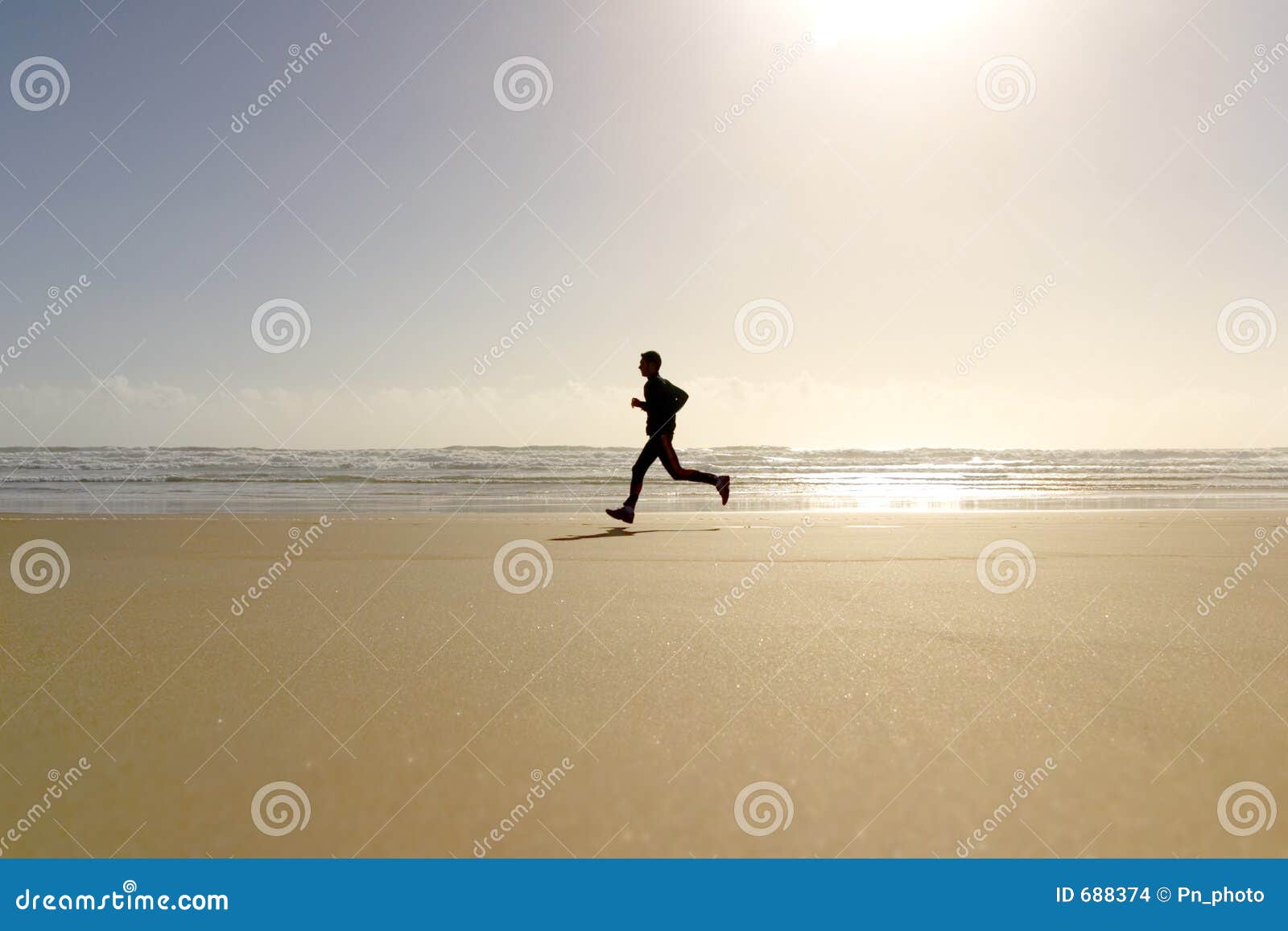 Active Run Man Beach stock photo. Image of fast, lead, exterior - 688374