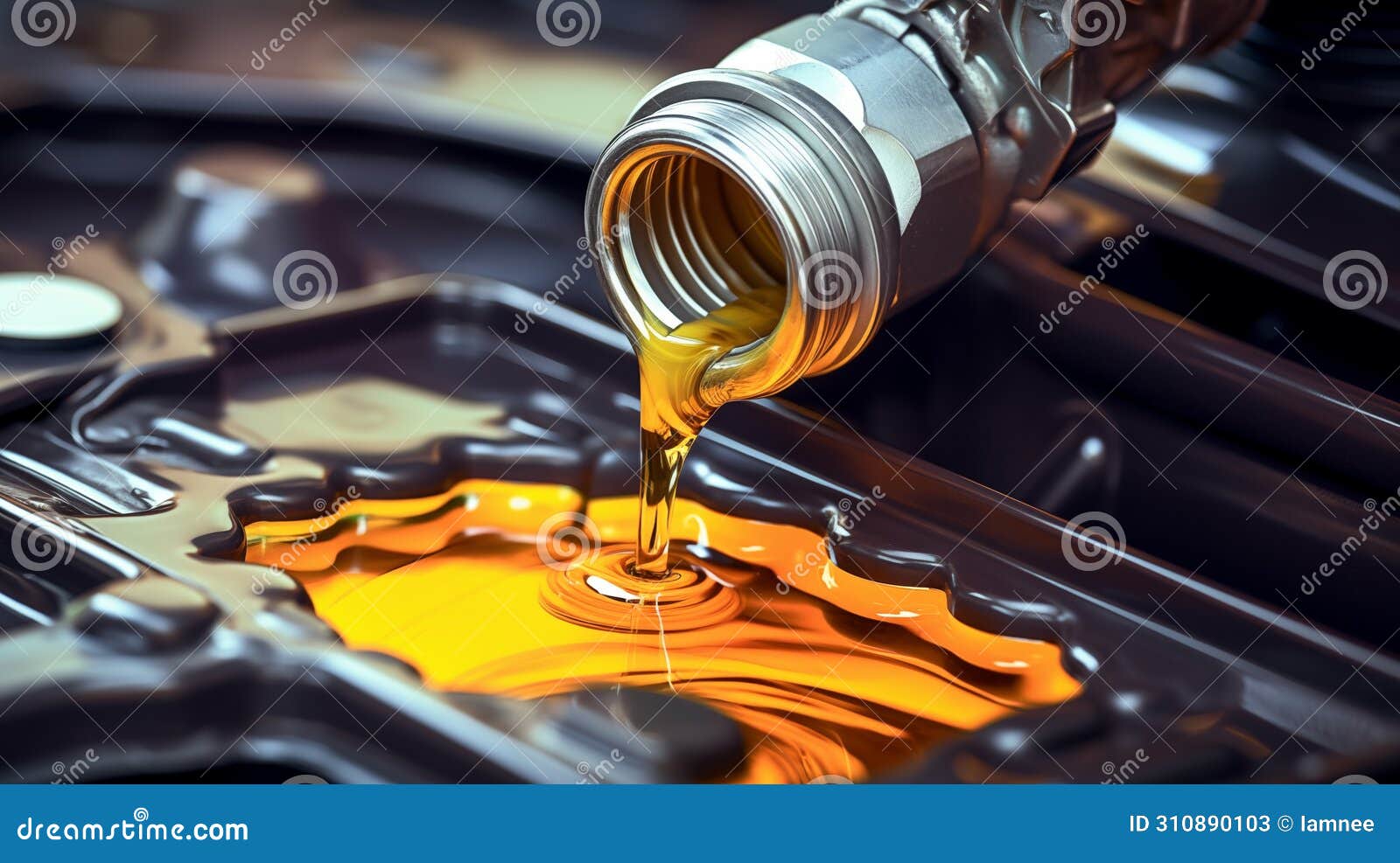 Scene of Engine Oil Leak Detection Process in Action.AI Generated Stock ... Scene of Engine Oil Leak Detection Process in Action.AI Generated Stock ...