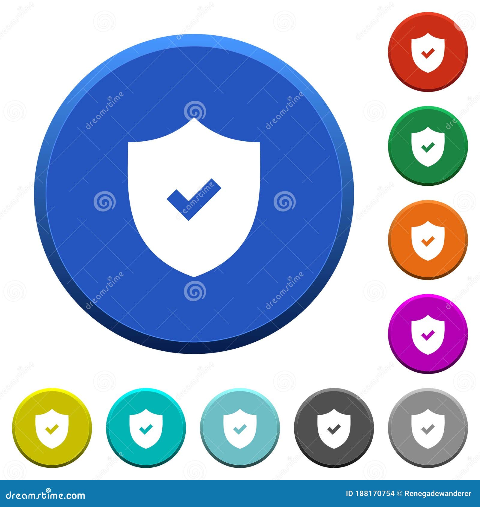 Active Security Beveled Buttons Stock Vector - Illustration of right ...