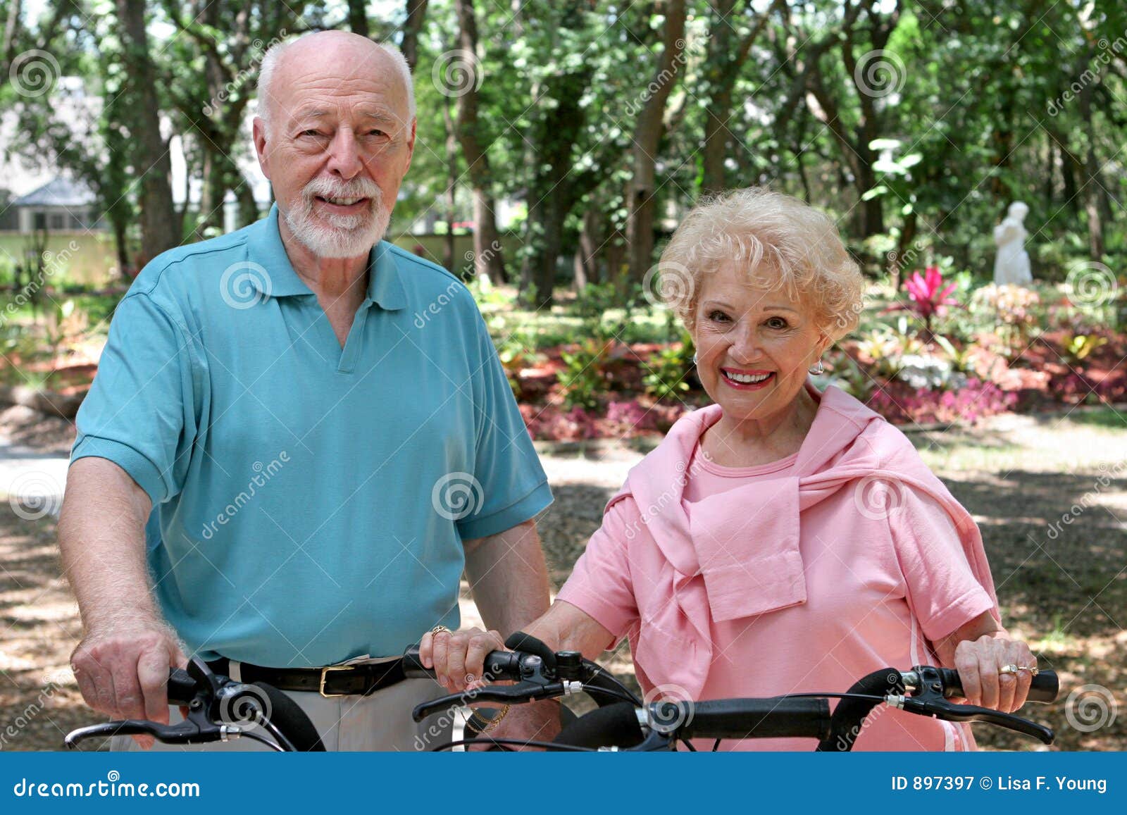 Active Senior Bikers stock image. Image of active, lifestyle - 897397