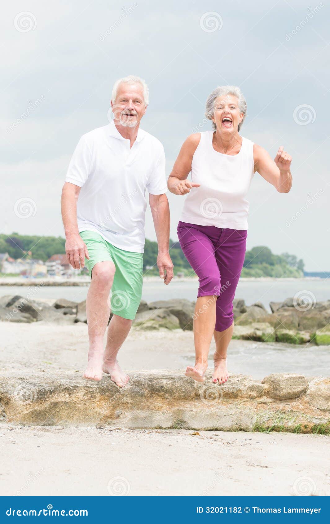 Active senior couple stock photo. Image of green, people - 32021182