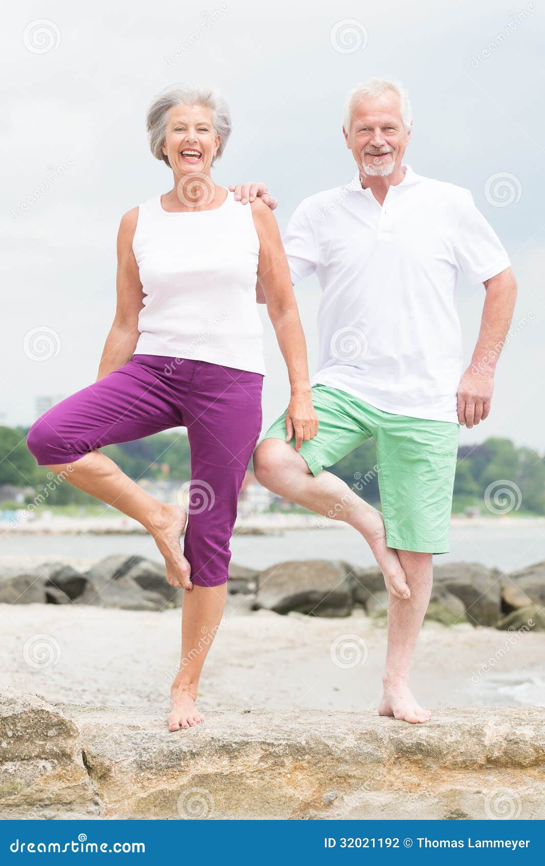 Active senior couple stock photo. Image of legs, female - 32021192