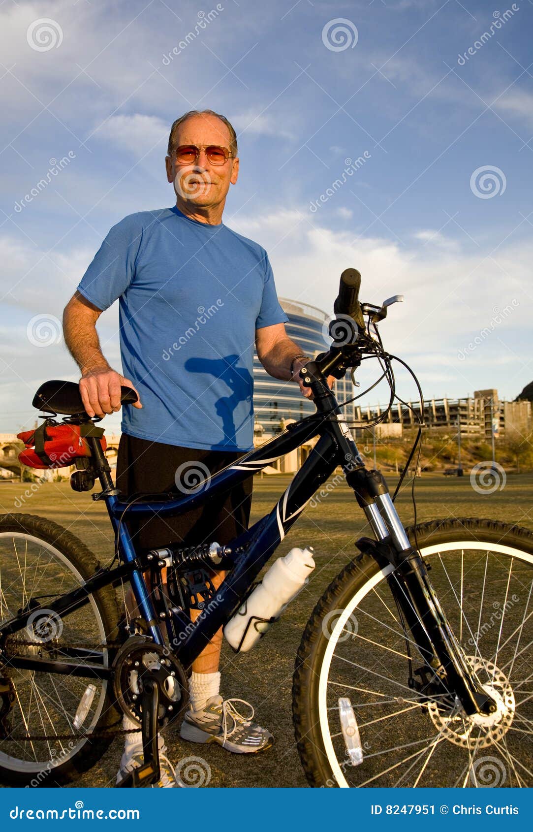 Active Senior Cyclist stock image. Image of ride, recreation - 8247951