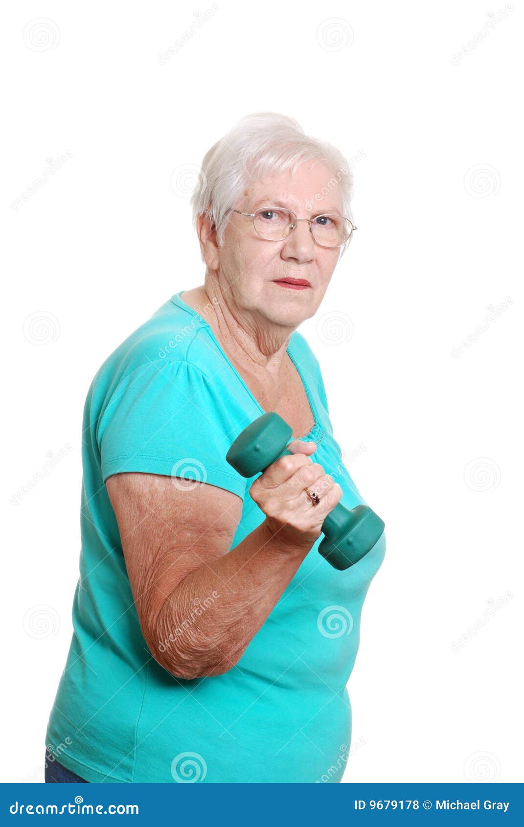 Active Senior Woman Exercising Stock Photo - Image of grandmother ...