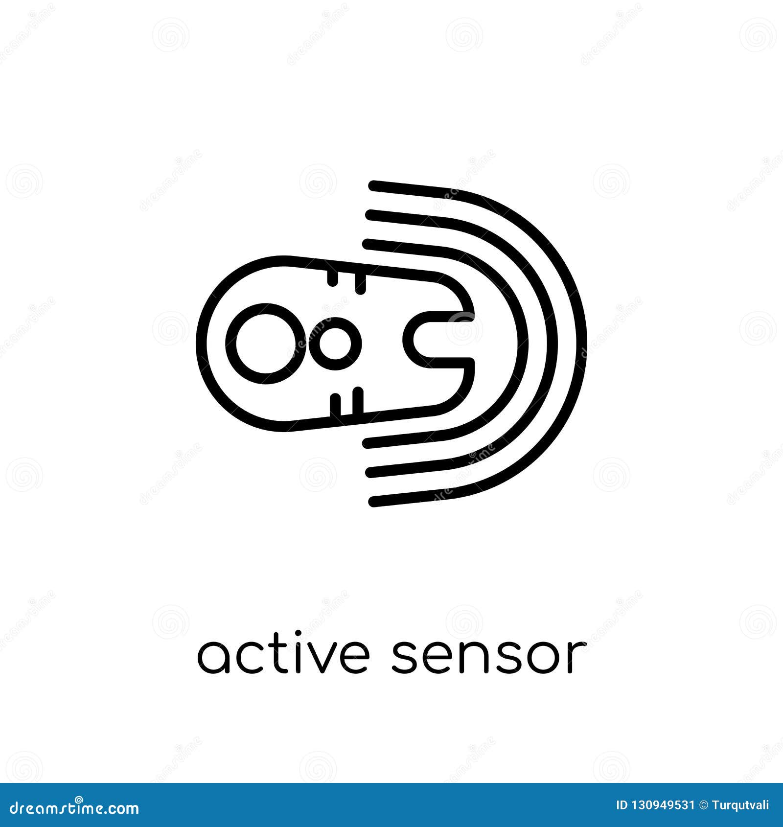 Active Sensor Icon. Trendy Modern Flat Linear Vector Active Sens Stock ...