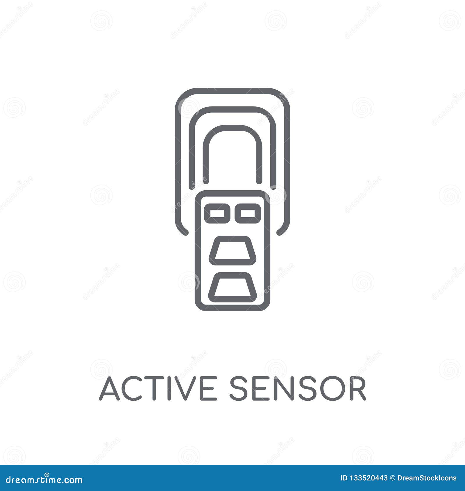 Active Sensor Linear Icon. Modern Outline Active Sensor Logo Con Stock ...