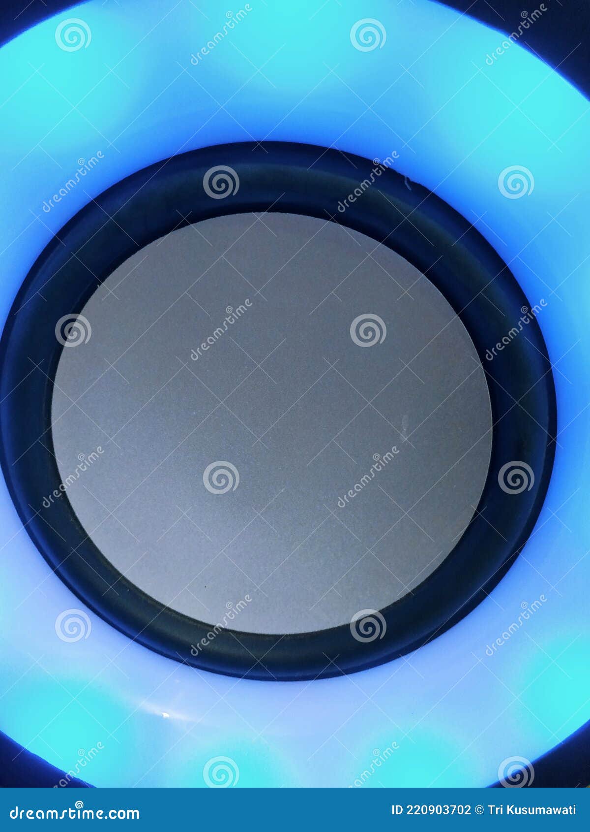 Active Sound System with Blue Light Stock Photo - Image of diagram ...