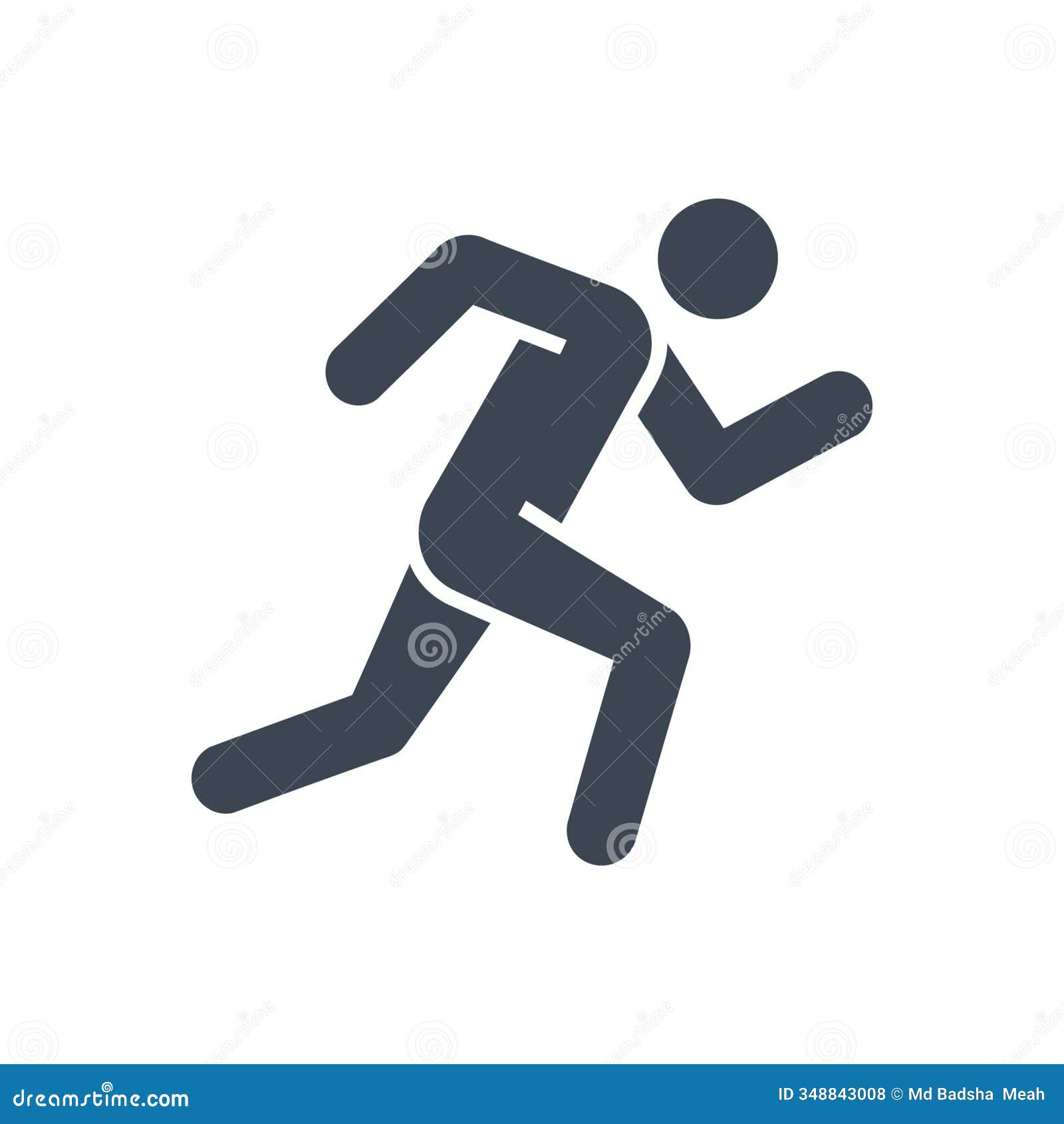 Active Sprint Icon stock vector. Illustration of action - 348843008