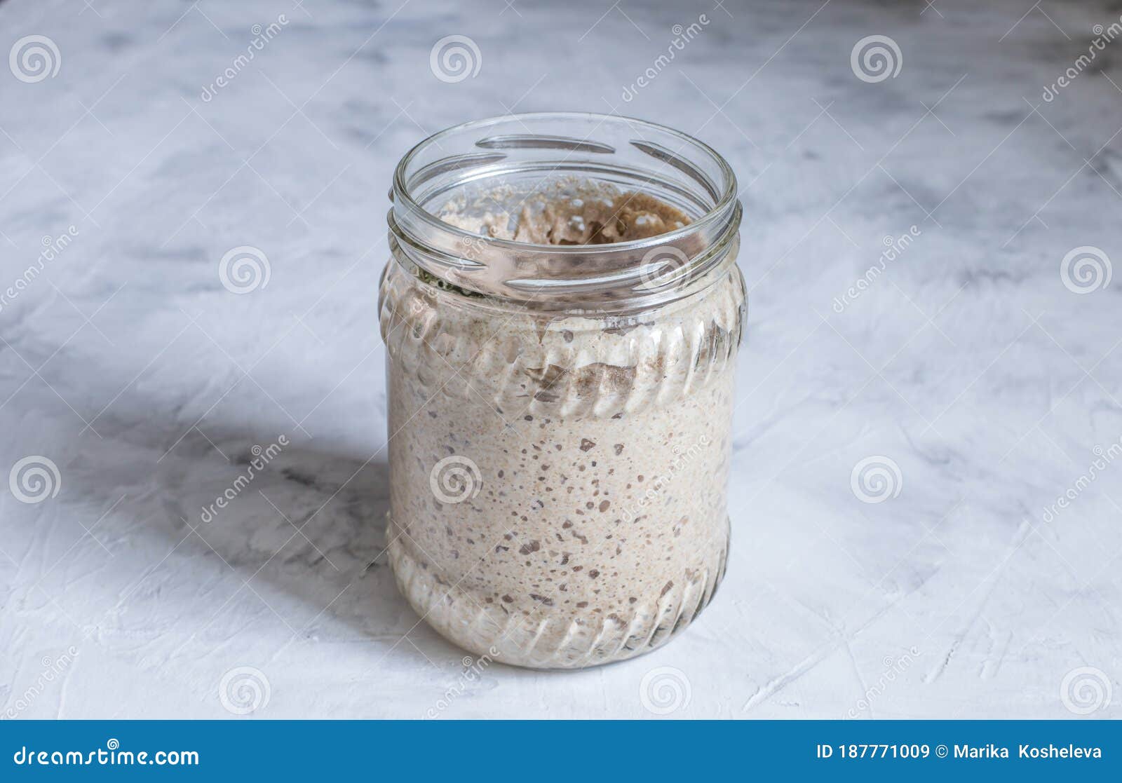Active Starter of Rye Flour for Baking Homemade Bread. Starter for ...
