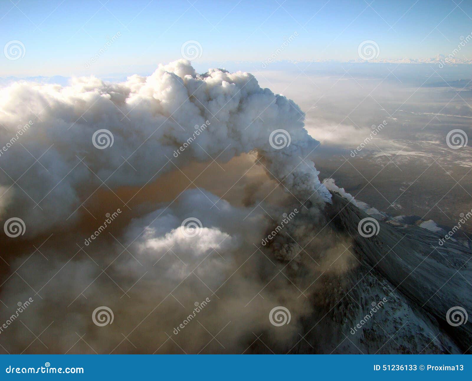 Active State of Volcano Kizimen in Kamchatka Stock Image - Image of ...