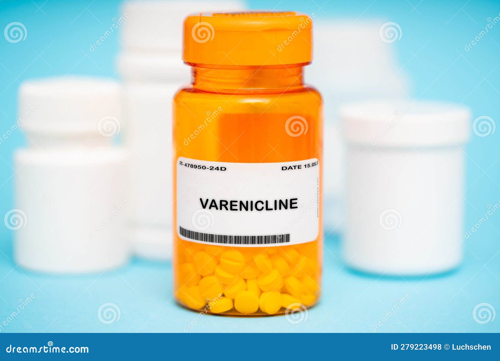 Varenicline Medication in Plastic Vial Stock Photo - Image of smoking ...