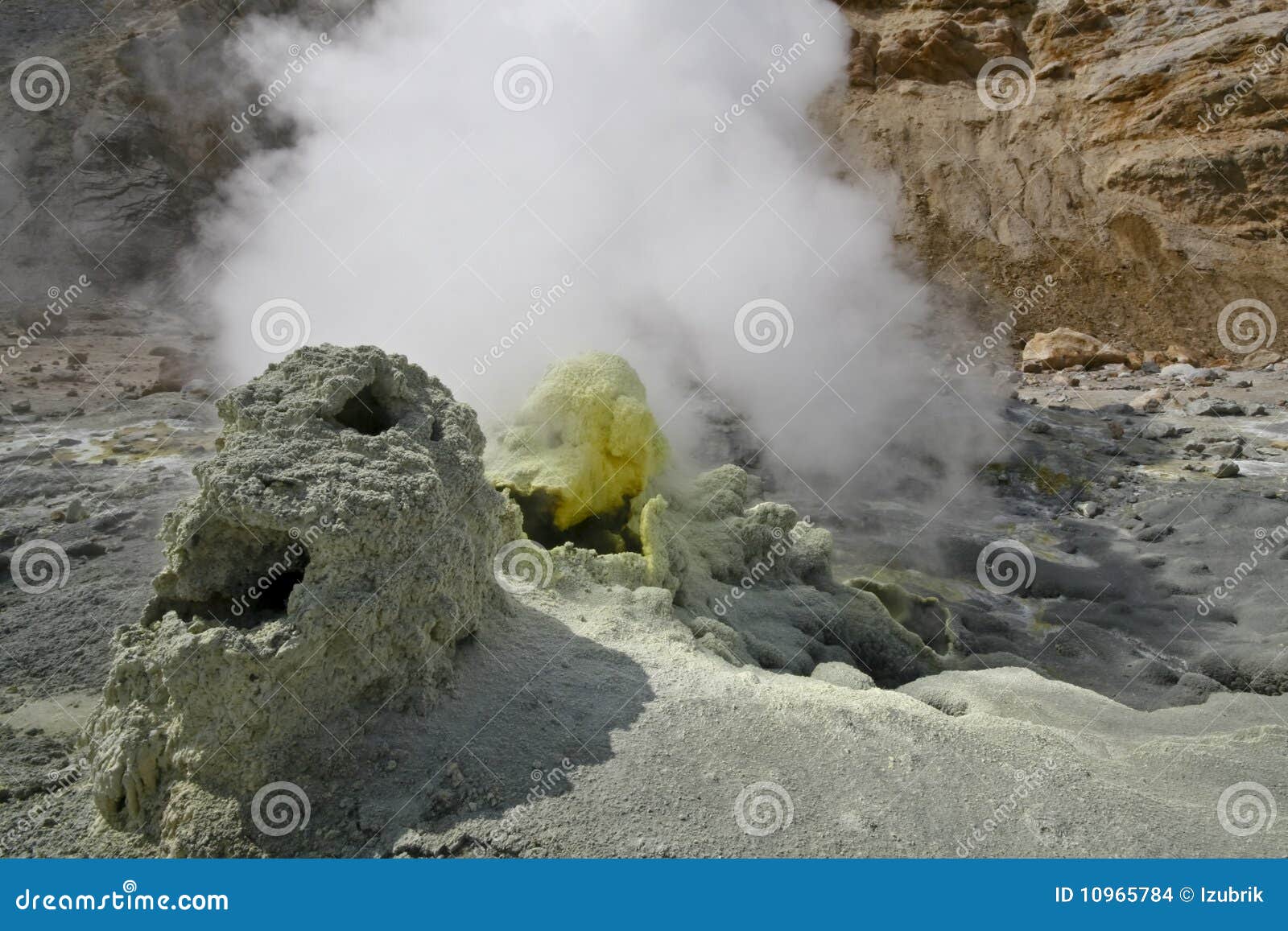 Active sulphur source stock photo. Image of sand, sulfide - 10965784