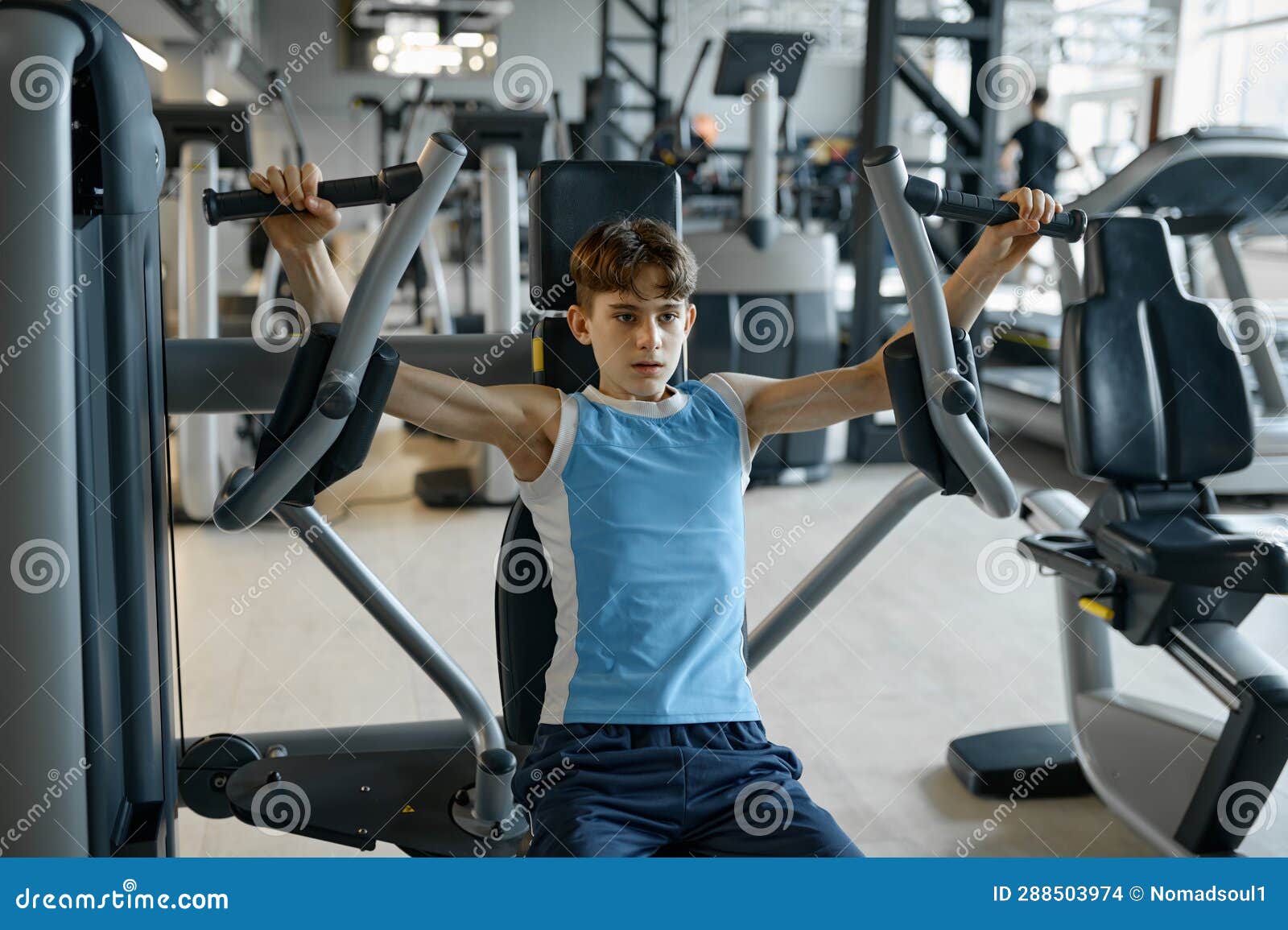 Active Teenager Boy Doing Physical Exercise for Masculinity Development ...